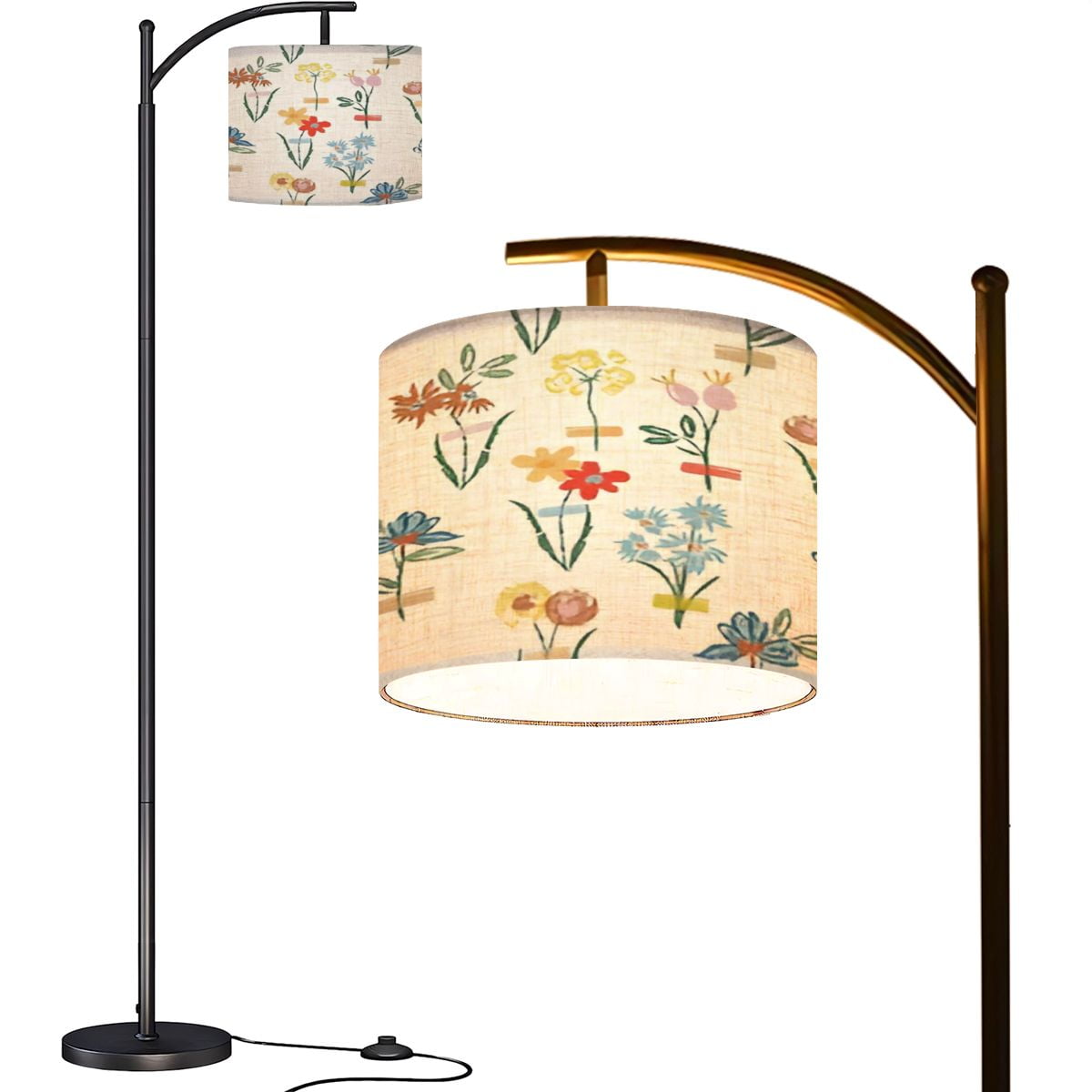 Arc Floor Lamps Artistic Blooming floral Colourful Sprogn time Hand ...