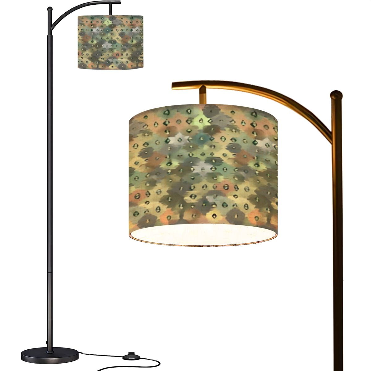 Arc Floor Lamps Beautiful Pattern Floral Seamless Watercolor Textile ...