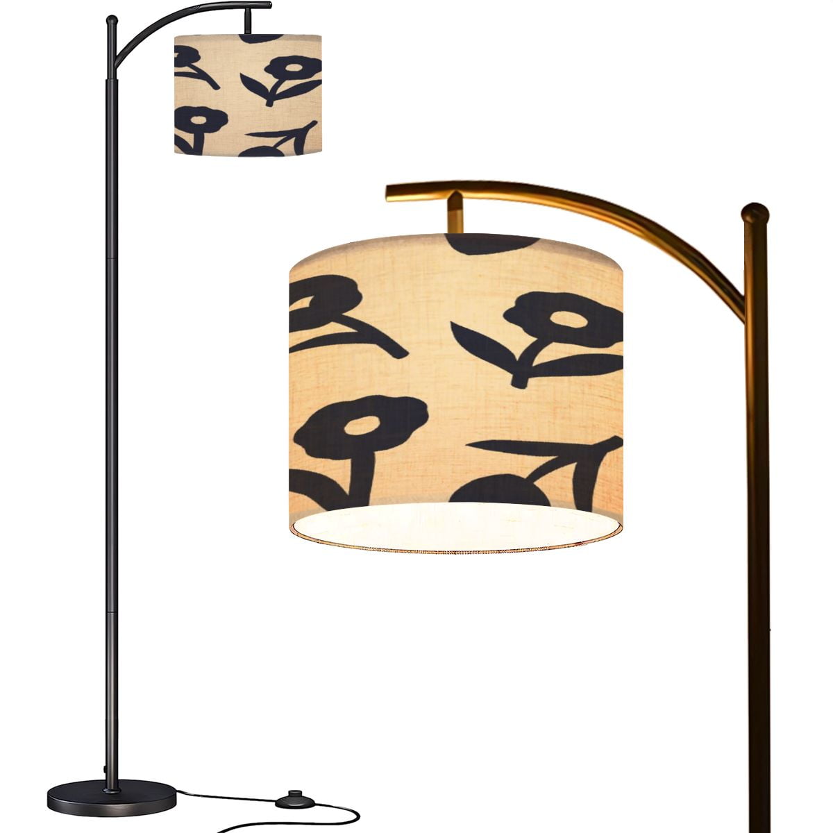 Arc Floor Lamps Beautiful seamless Floral pattern Nature inspired ...
