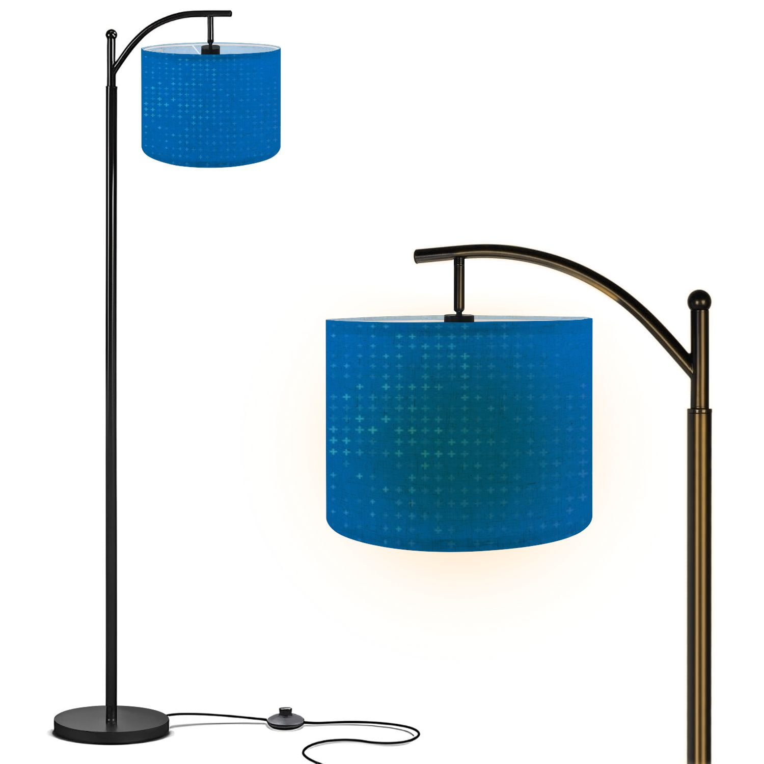 Arc Floor Lamps Blue Mathematical Symbols Pattern Math Elements Medical ...