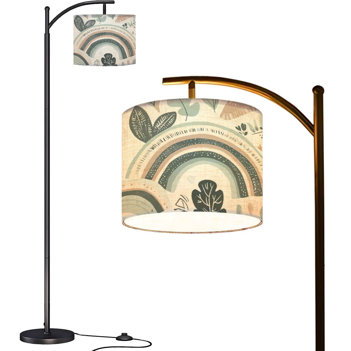 Arc Floor Lamps Boho Rainbow Art Nature Elements Playful Yet Serene ...