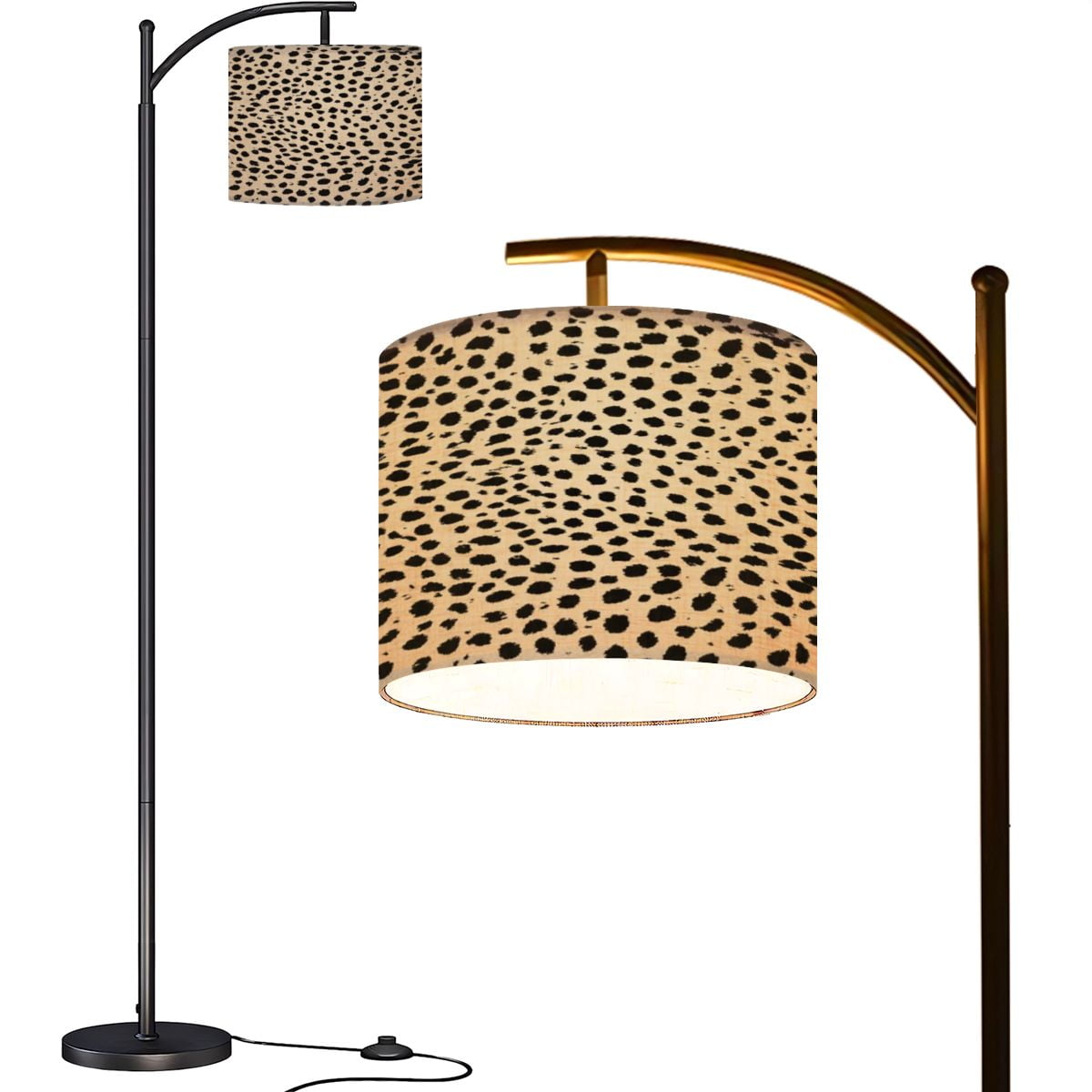 Arc Floor Lamps Cheetah skin pattern Cheetah spots print fur skin for ...