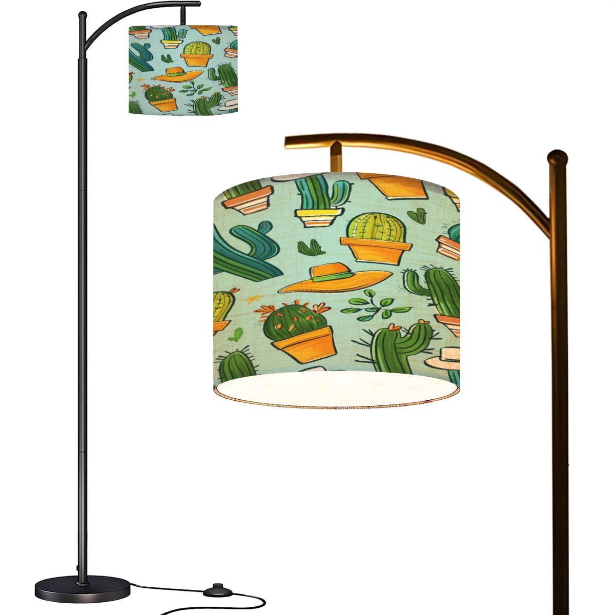 Arc Floor Lamps Collection mexican symbols hand drawn seamless pattern ...