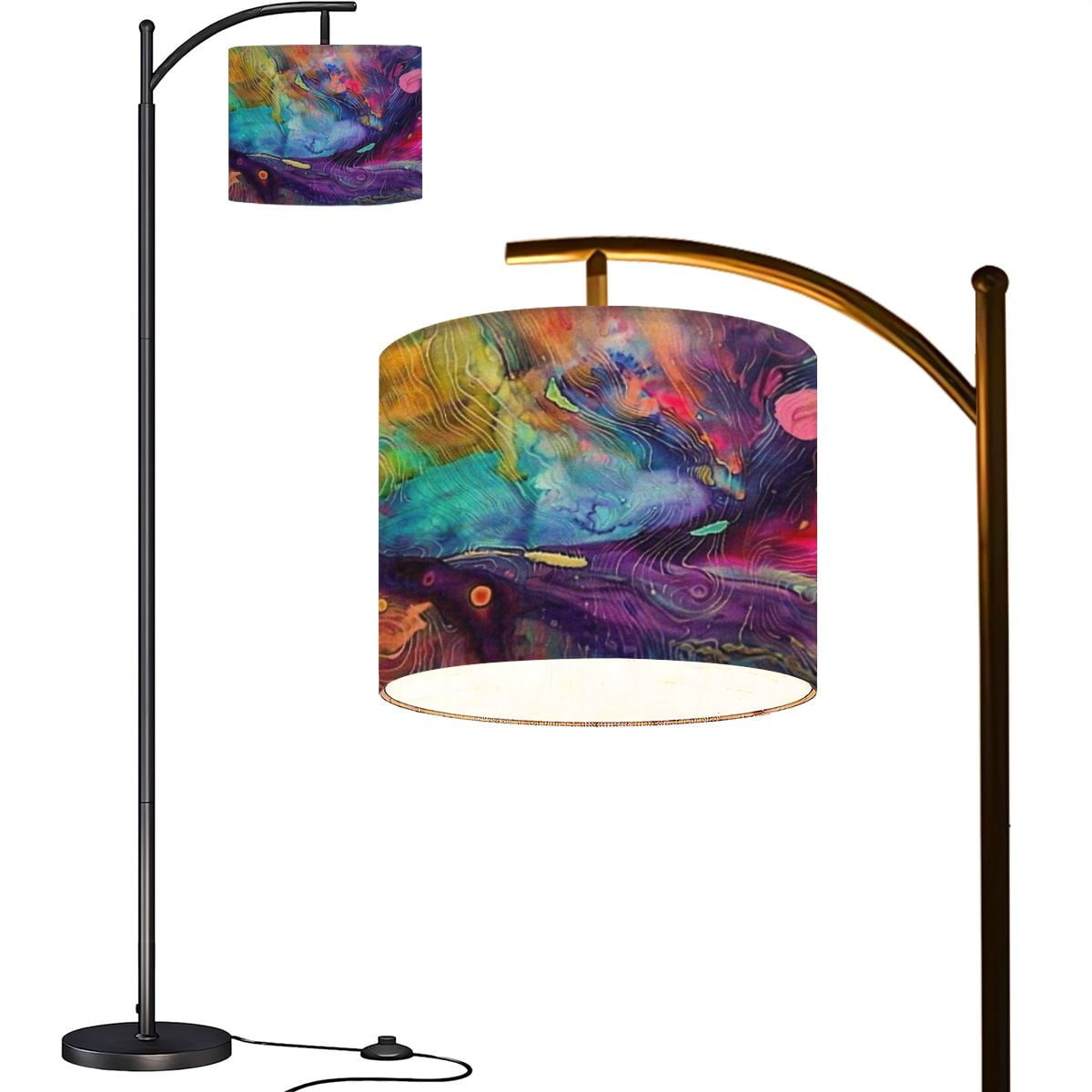 Arc Floor Lamps Colorful abstract composition Interesting shapes ...