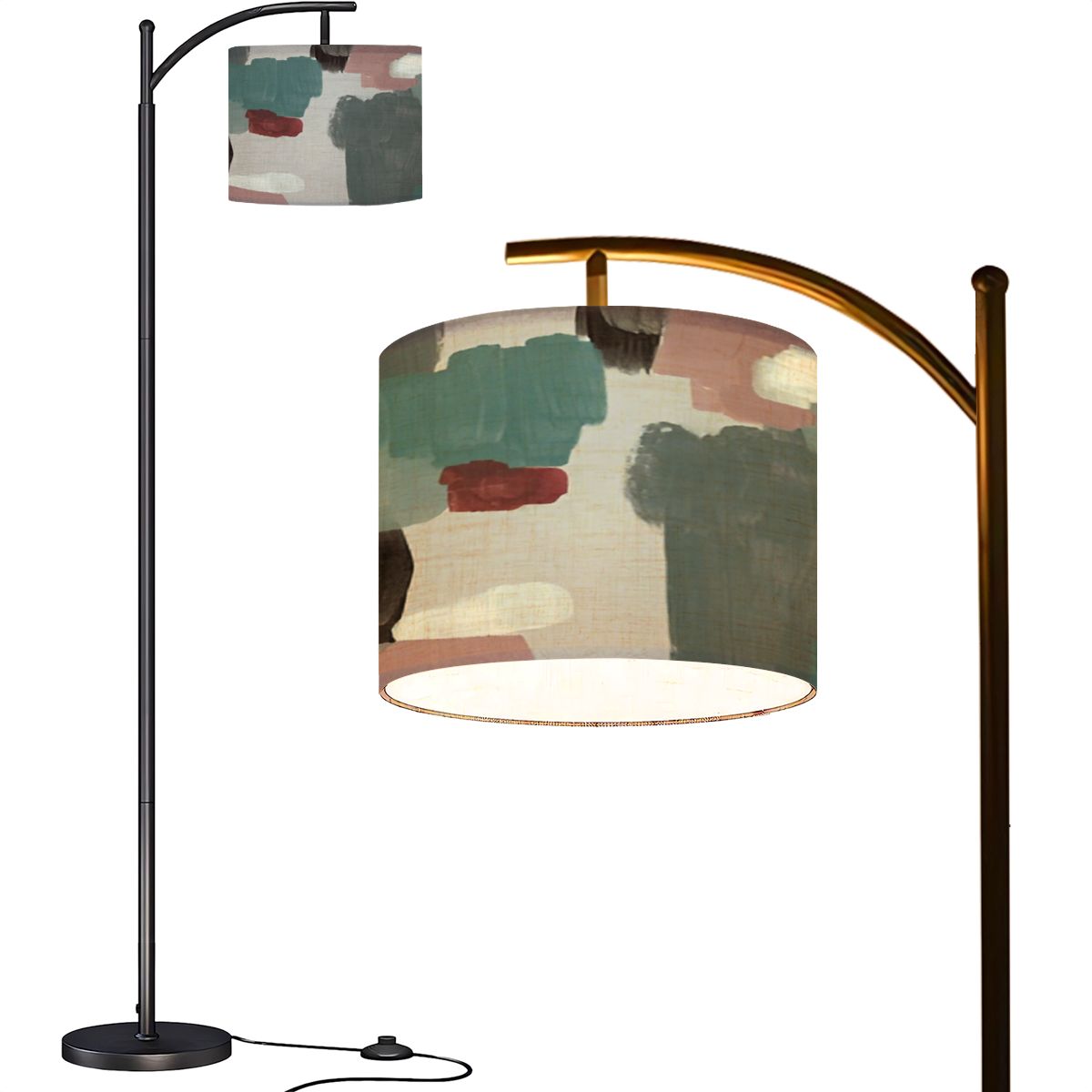 Arc Floor Lamps Decorative oil for creative posters cards invitations ...