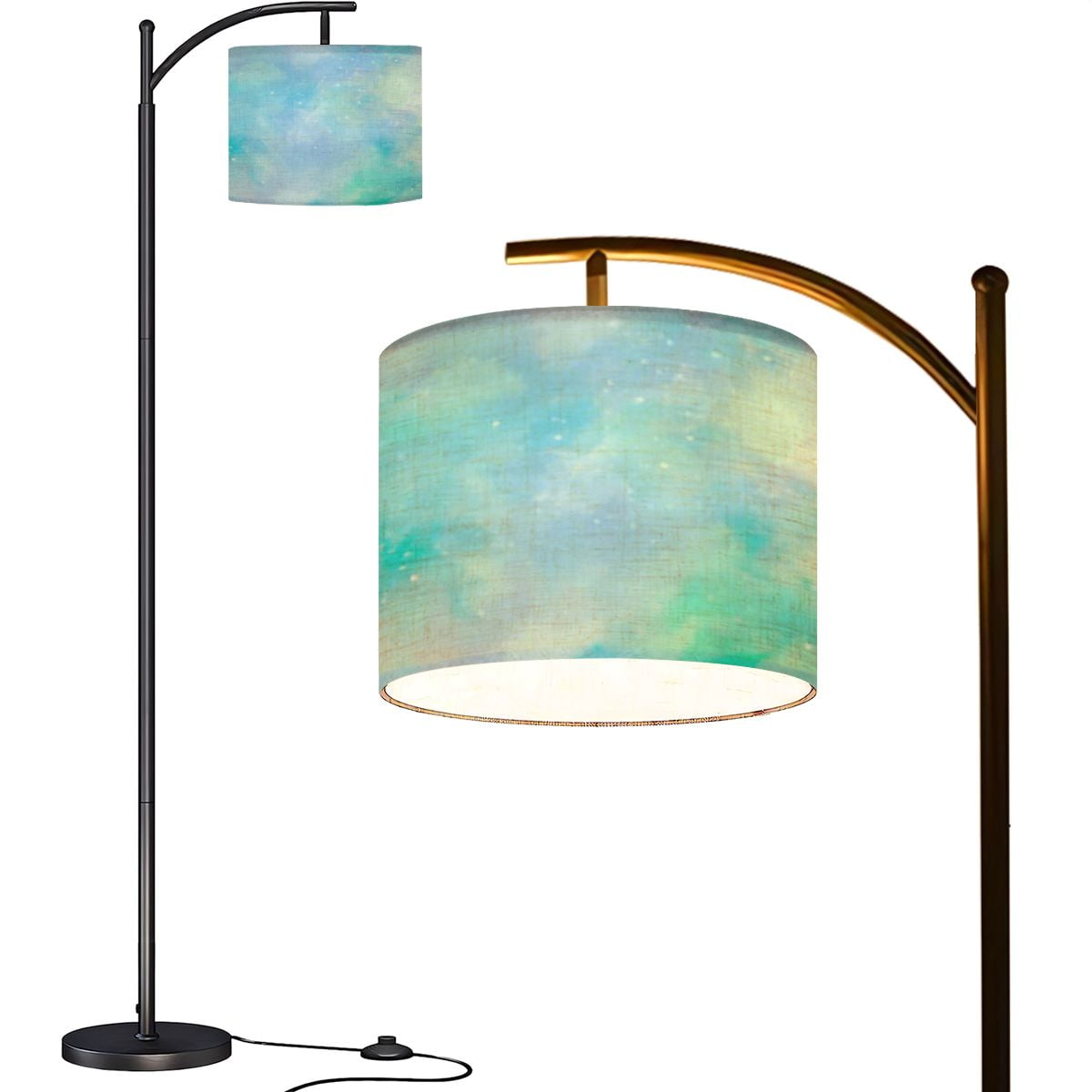 Arc Floor Lamps Fantasy Space Mint Green Pastel Color Cute Backgrounds ...