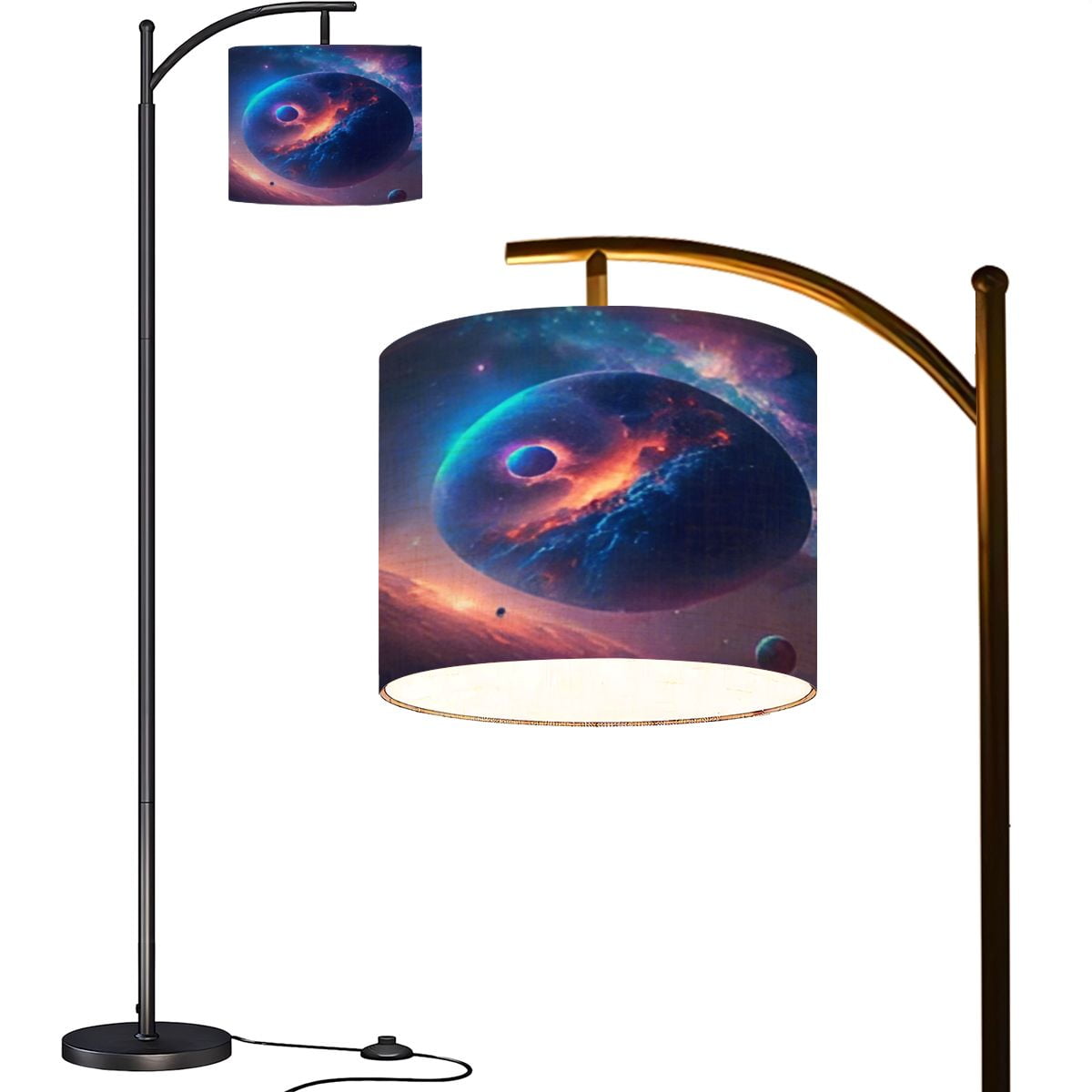 Arc Floor Lamps Fantasy space sky beautiful stars galaxies 3D Modern ...