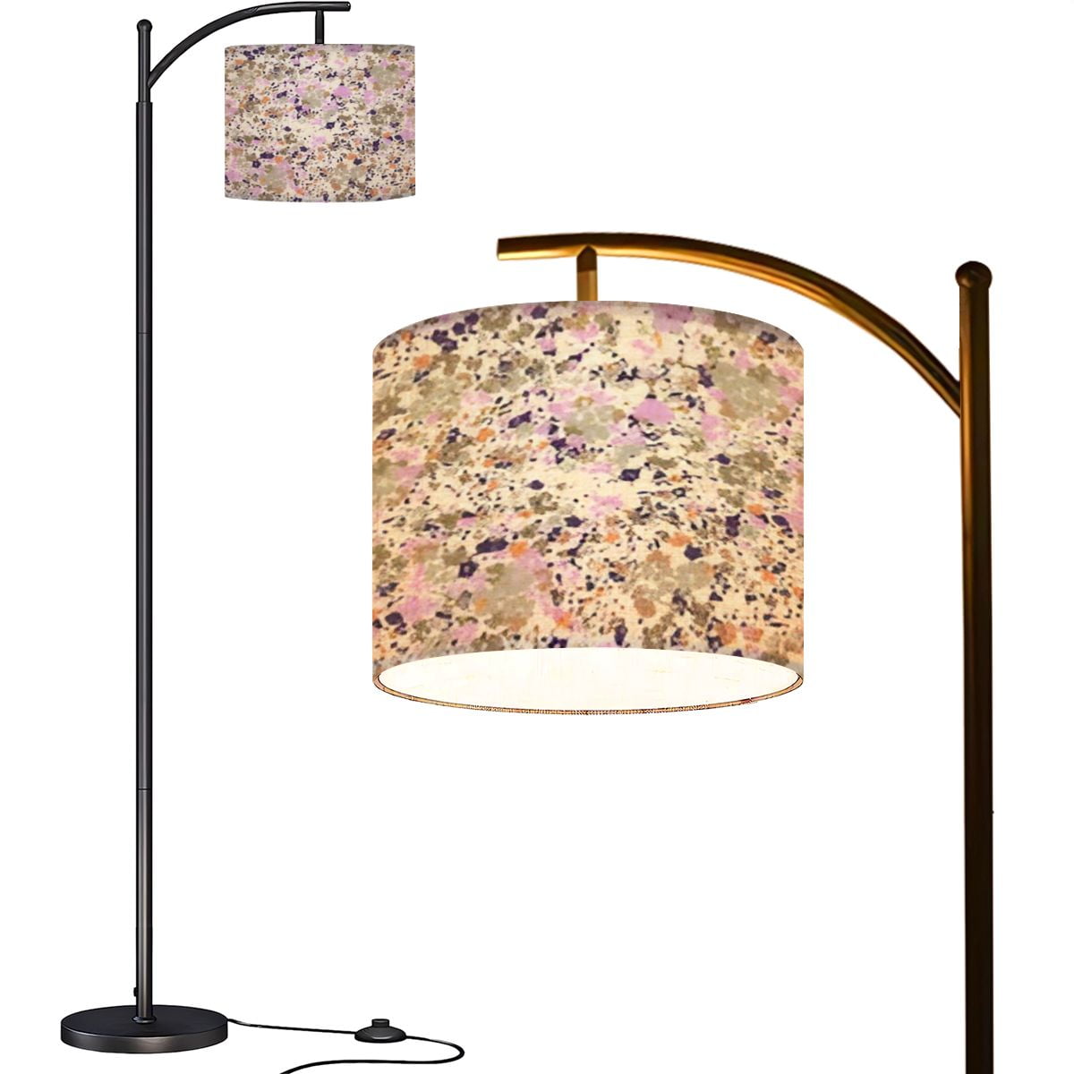 Arc Floor Lamps Floral liberty pattern Plant for tapestries prints ...