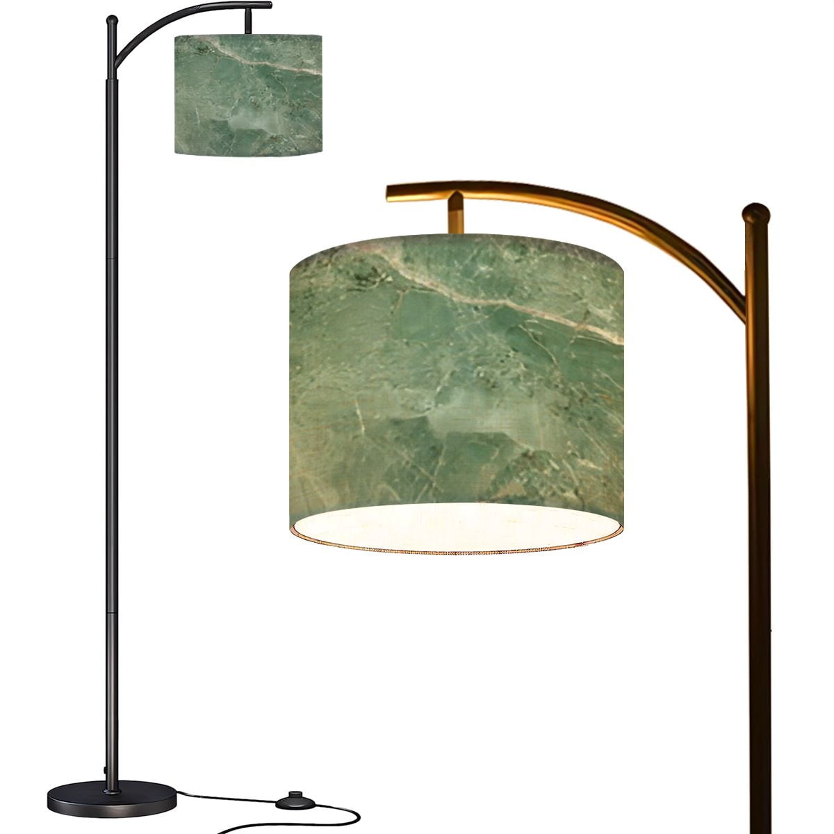 Arc Floor Lamps Green marble texture natural breccia marble tiles for ...