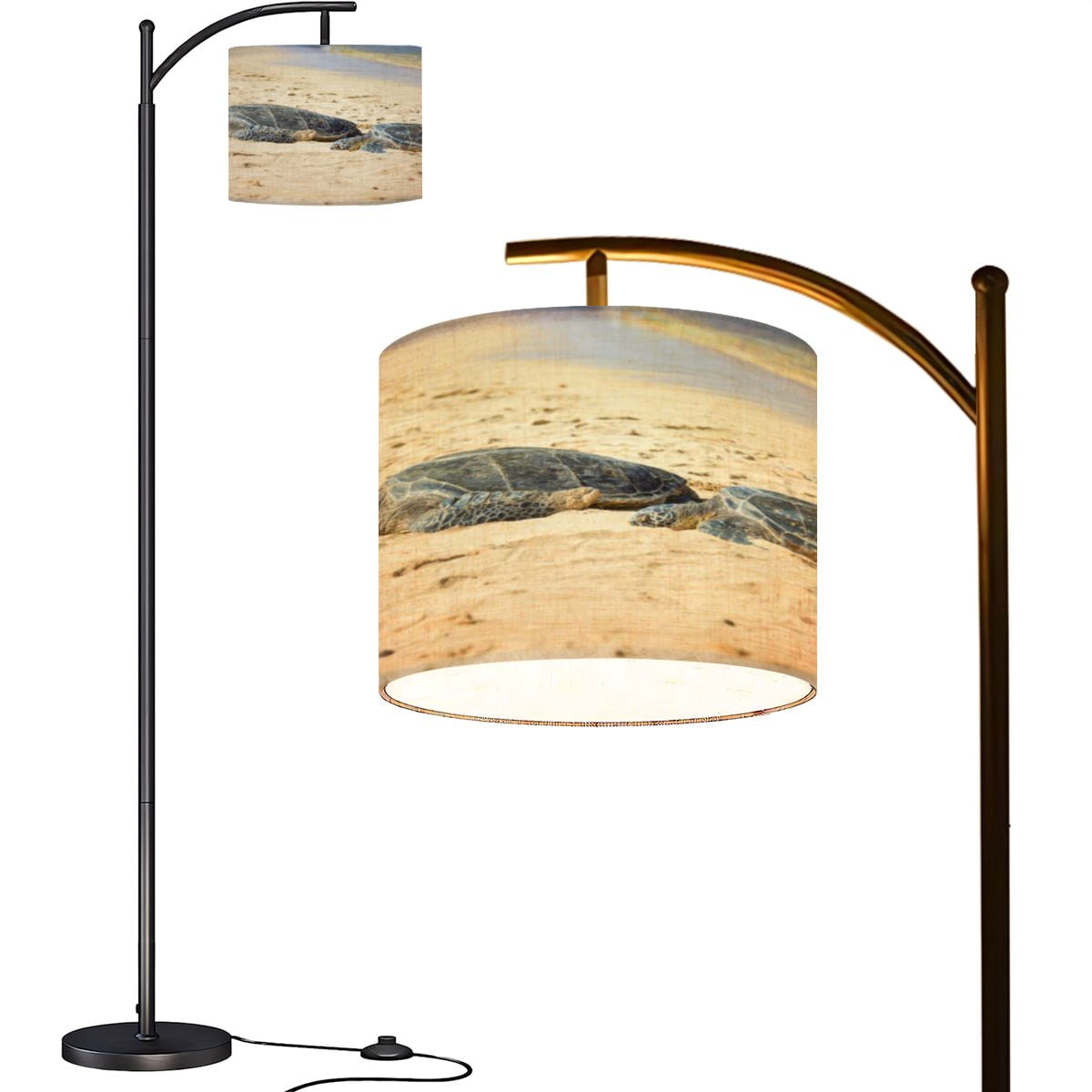 Arc Floor Lamps Hawaiian Green Sea Beach by Resort Hawaii Modern LED ...
