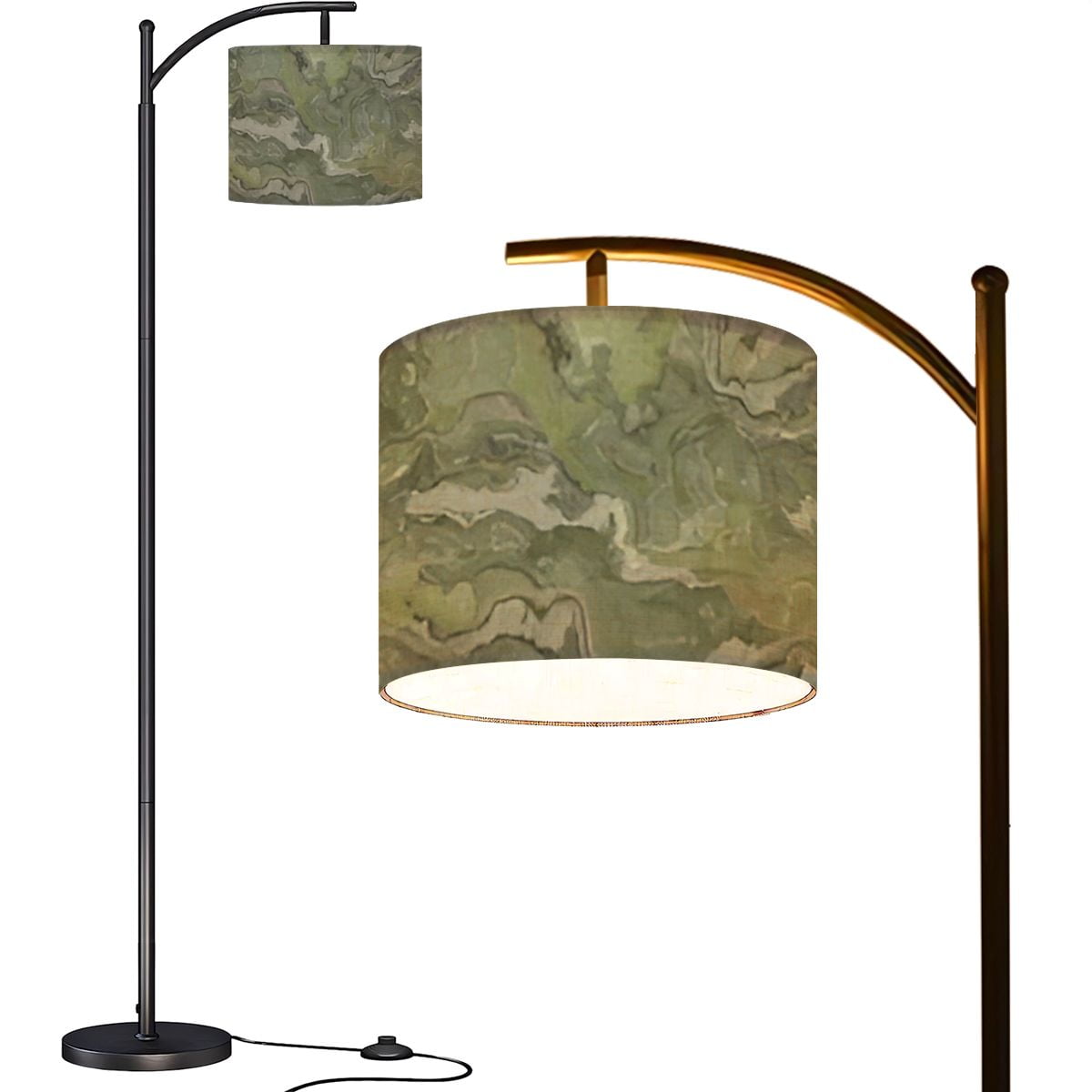 Arc Floor Lamps High resolution green marble abstract texture 2d Modern ...
