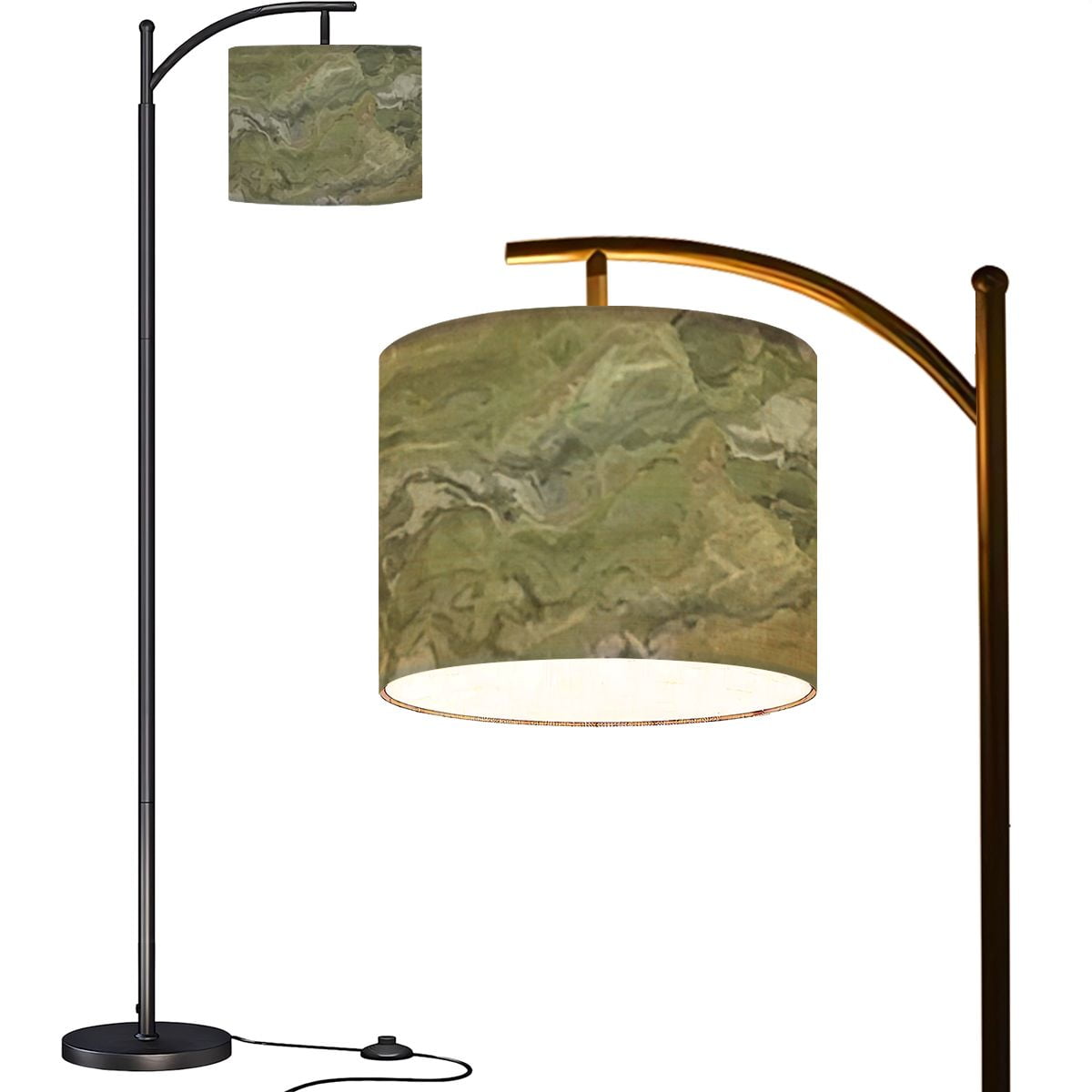 Arc Floor Lamps High resolution green marble abstract texture 2d Modern ...
