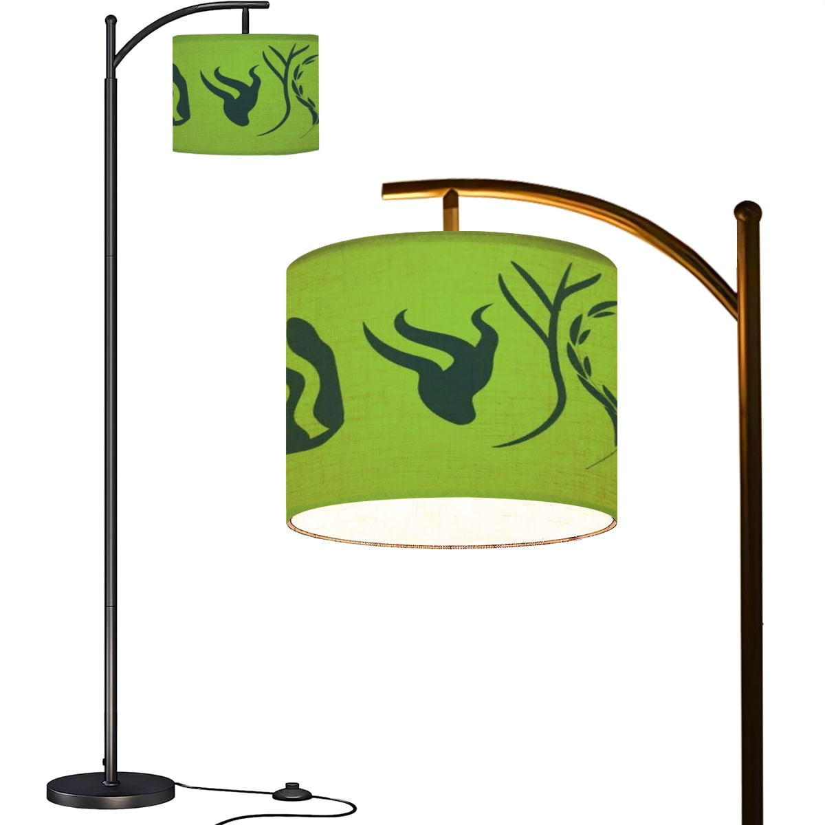 Arc Floor Lamps Laser cut seaweeds Coral underwater plants collection ...