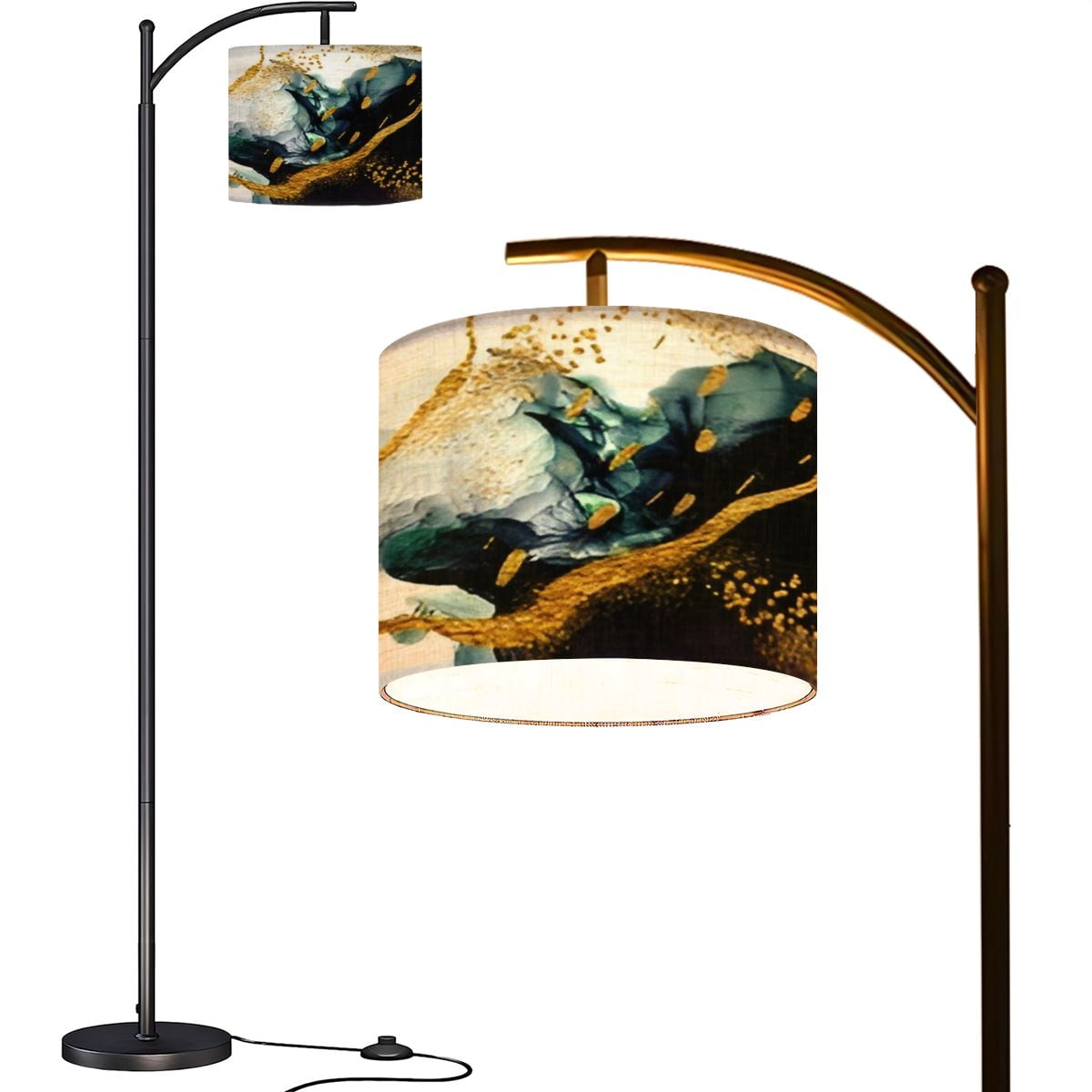 Arc Floor Lamps Luxurious ink bouquet nature Very beautiful transparent ...