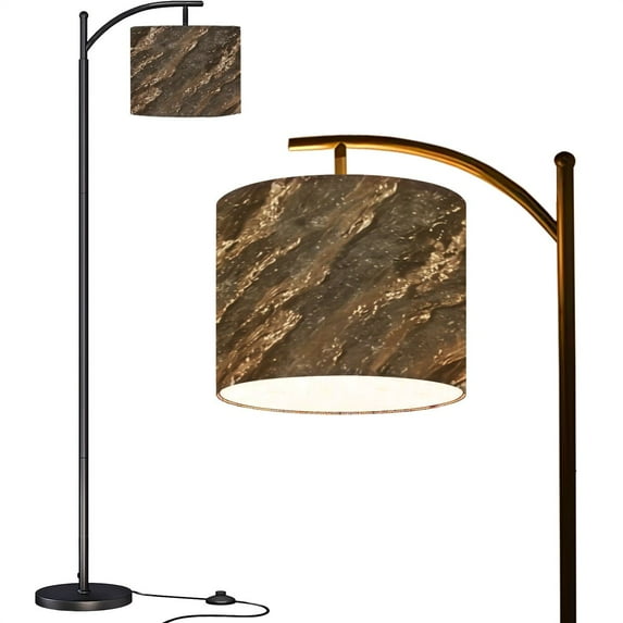 Arc Floor Lamps Marble Texture Golden Veins Marble For Abstract ...