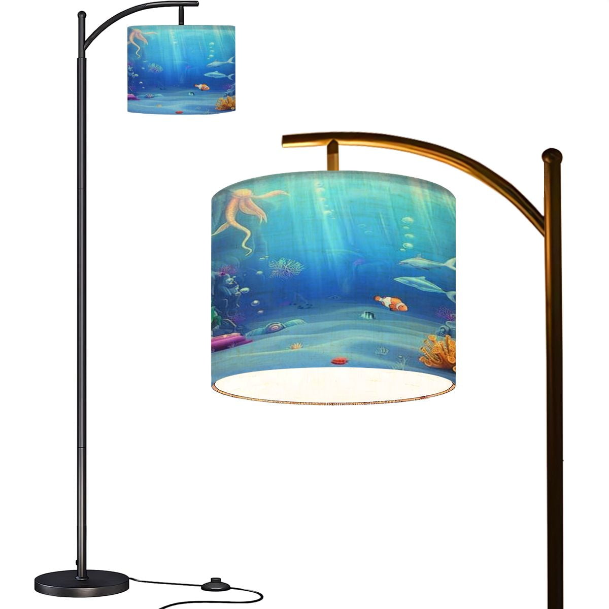 Arc Floor Lamps Marine Life Landscape ocean underwater world different ...