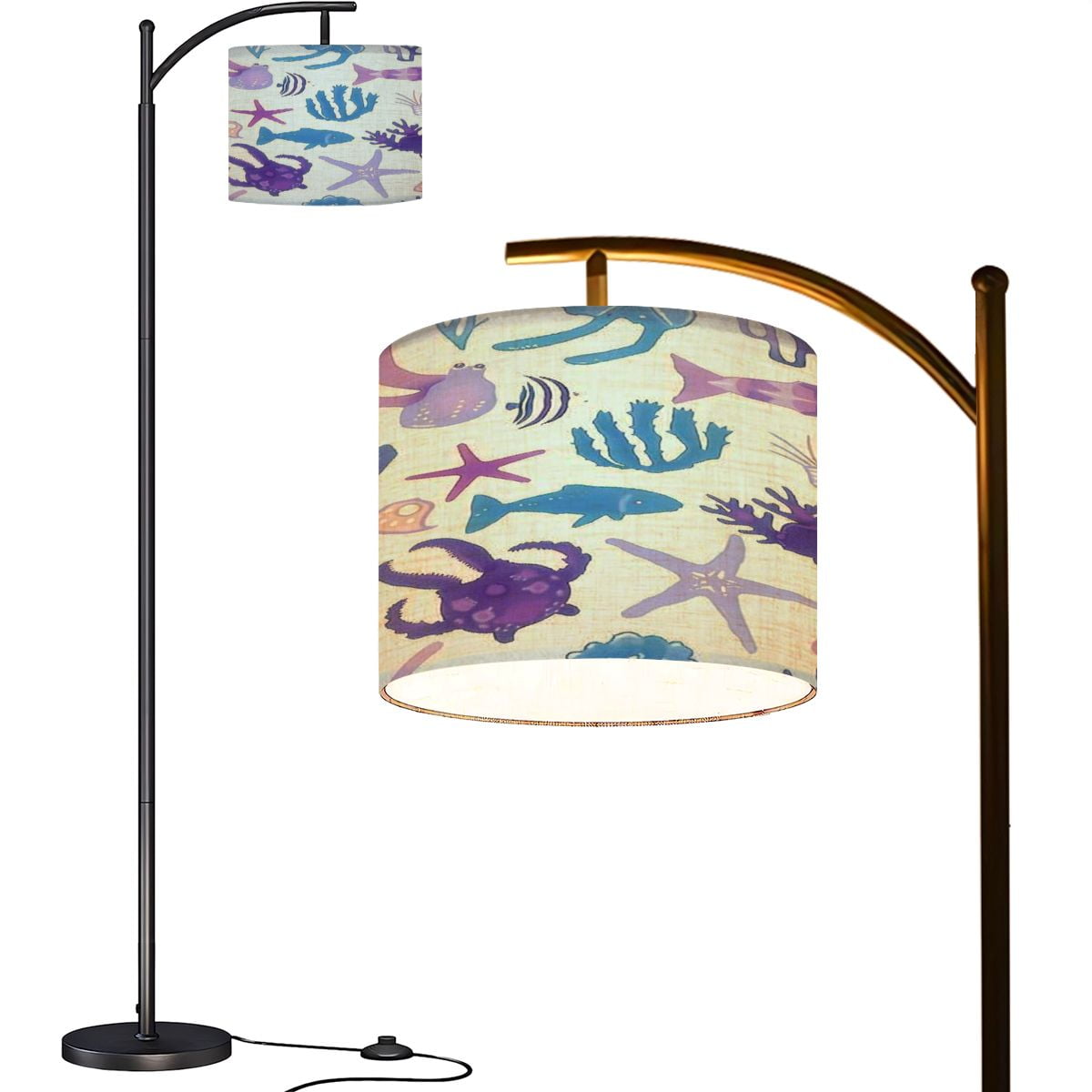 Arc Floor Lamps Marine life underwater world modern seamless for Modern ...