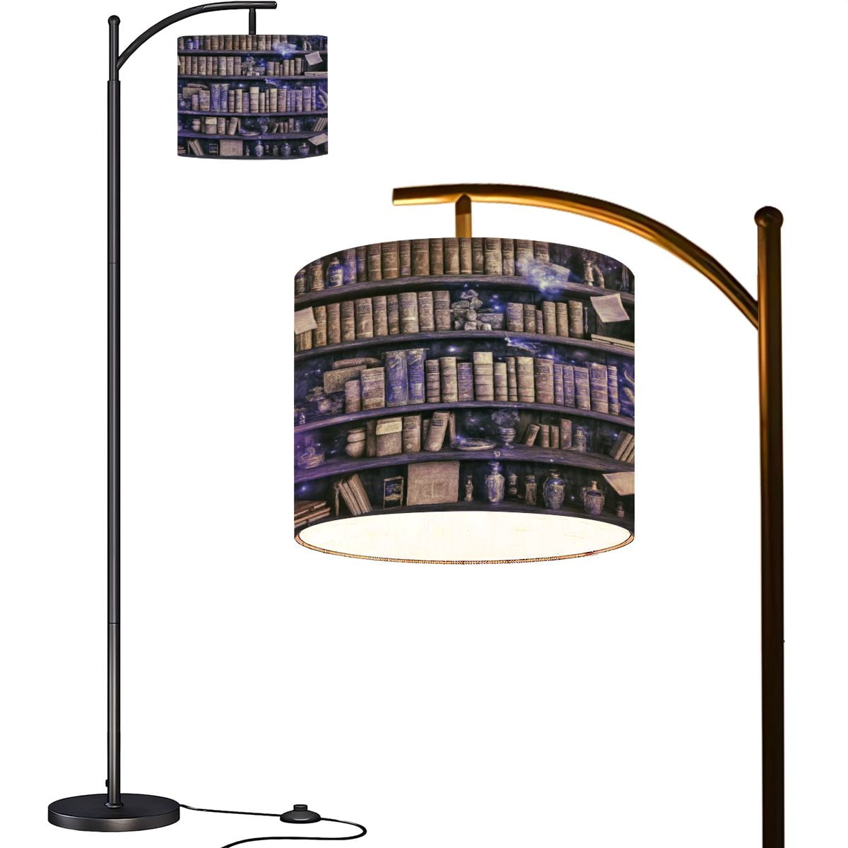 Arc Floor Lamps Mystical s Tower Shelf Illustration Magical Wonder ...