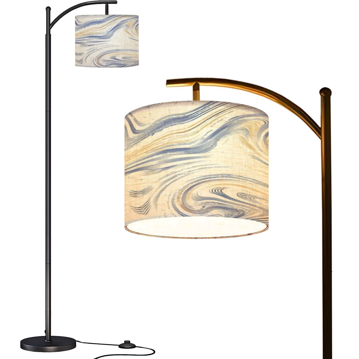 Arc Floor Lamps Psychedelic earthly optical illusion seamless pattern ...
