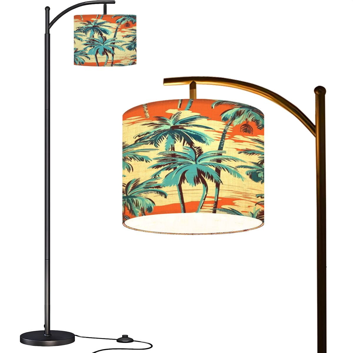 Arc Floor Lamps Seamless Colorful Hawaii Palms Pattern Seamless pattern ...