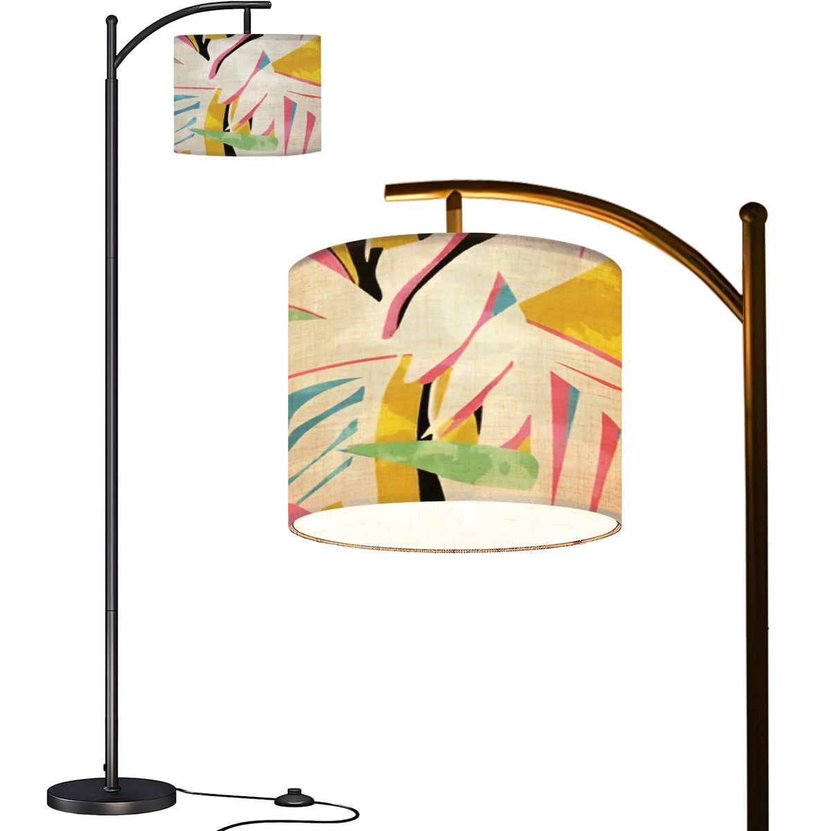 Arc Floor Lamps Seamless brush drawing pattern watercolor hand drawn ...