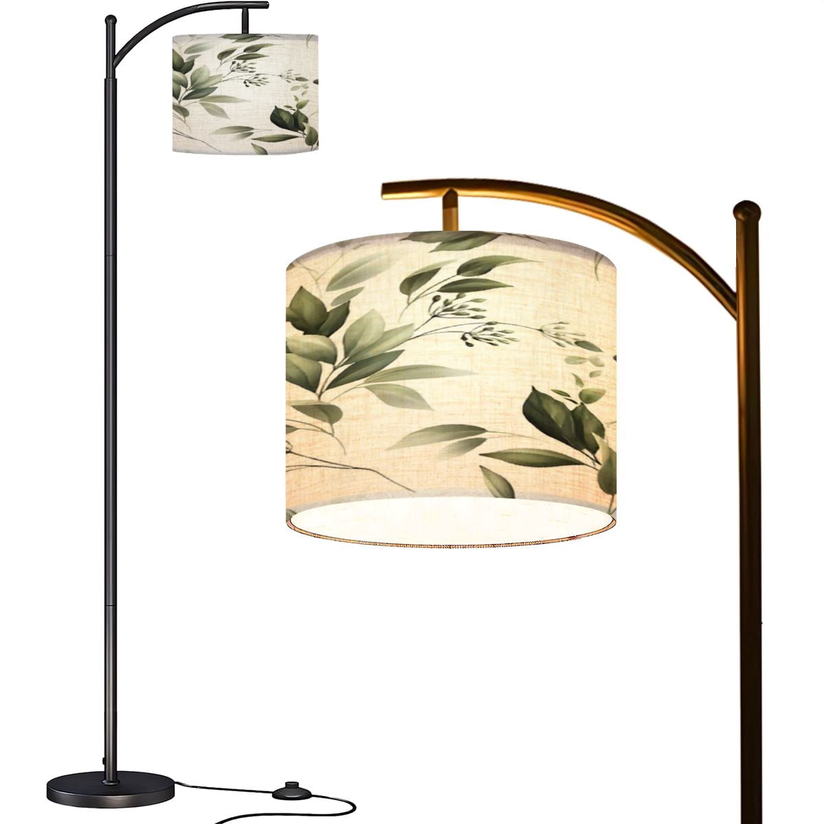 Arc Floor Lamps Seamless floral pattern flowers summer watercolor ...