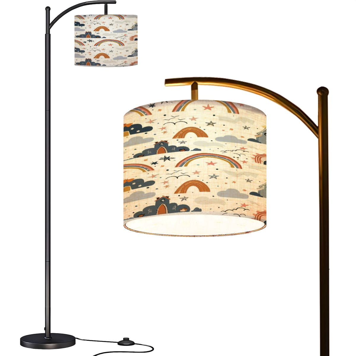Arc Floor Lamps Seamless pattern Boho illustrations Cute for baby ...