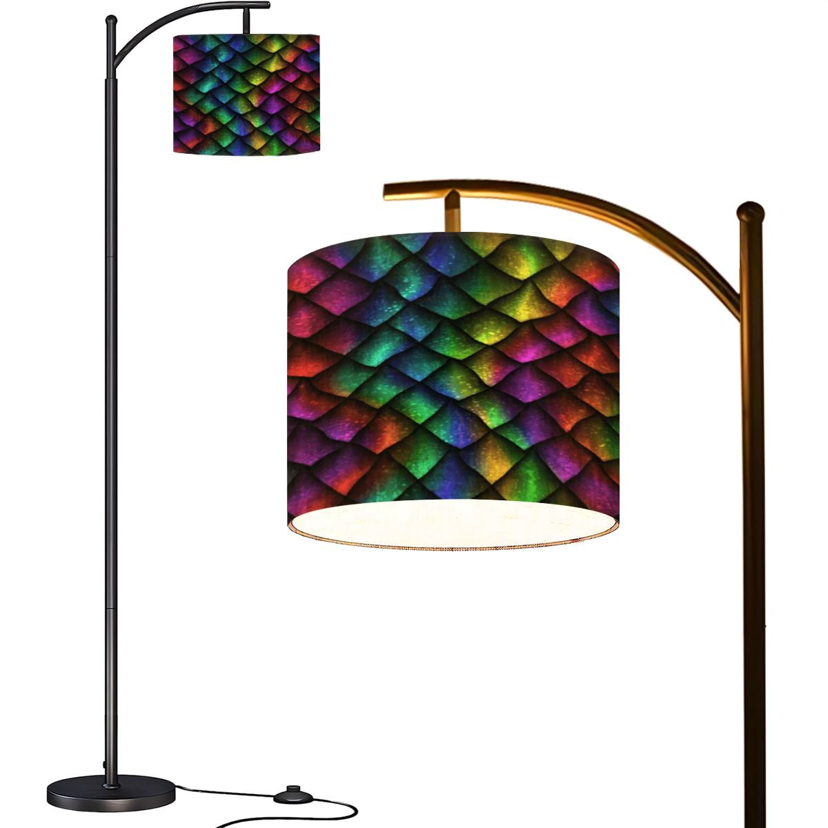 Arc Floor Lamps Seamless texture skin 3d Modern LED Adjustable ...