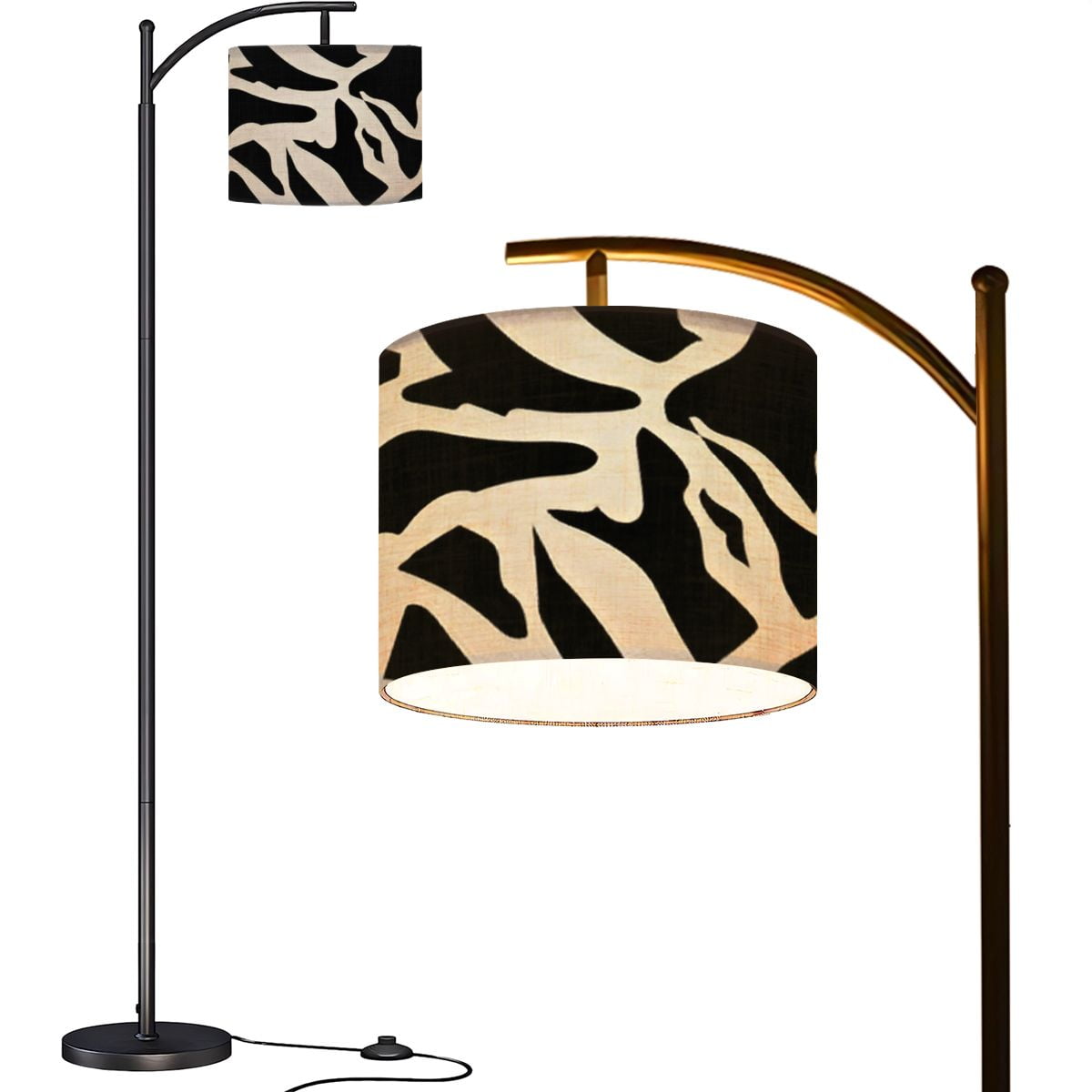 Arc Floor Lamps Simple abstract contemporary seamless pattern Hand ...