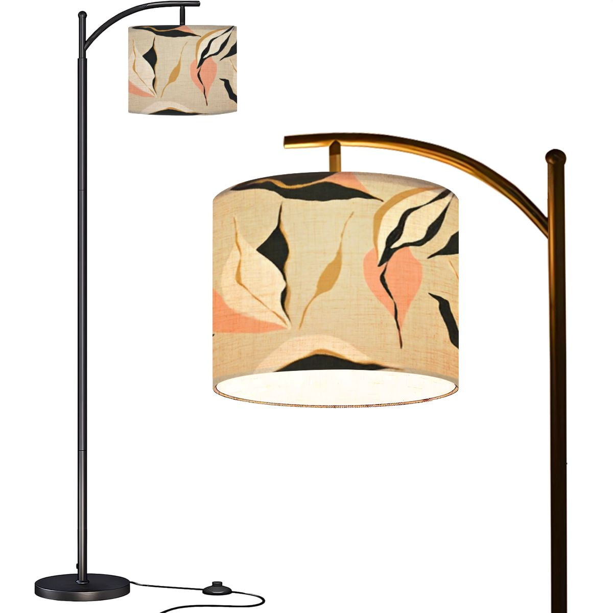 Arc Floor Lamps Simple hand drawn abstract pattern Creative collage ...