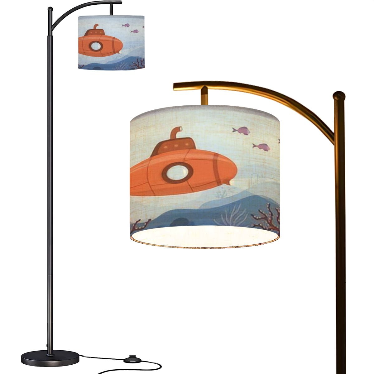 Arc Floor Lamps Submarine sea A bright submarine underwater Ocean ...