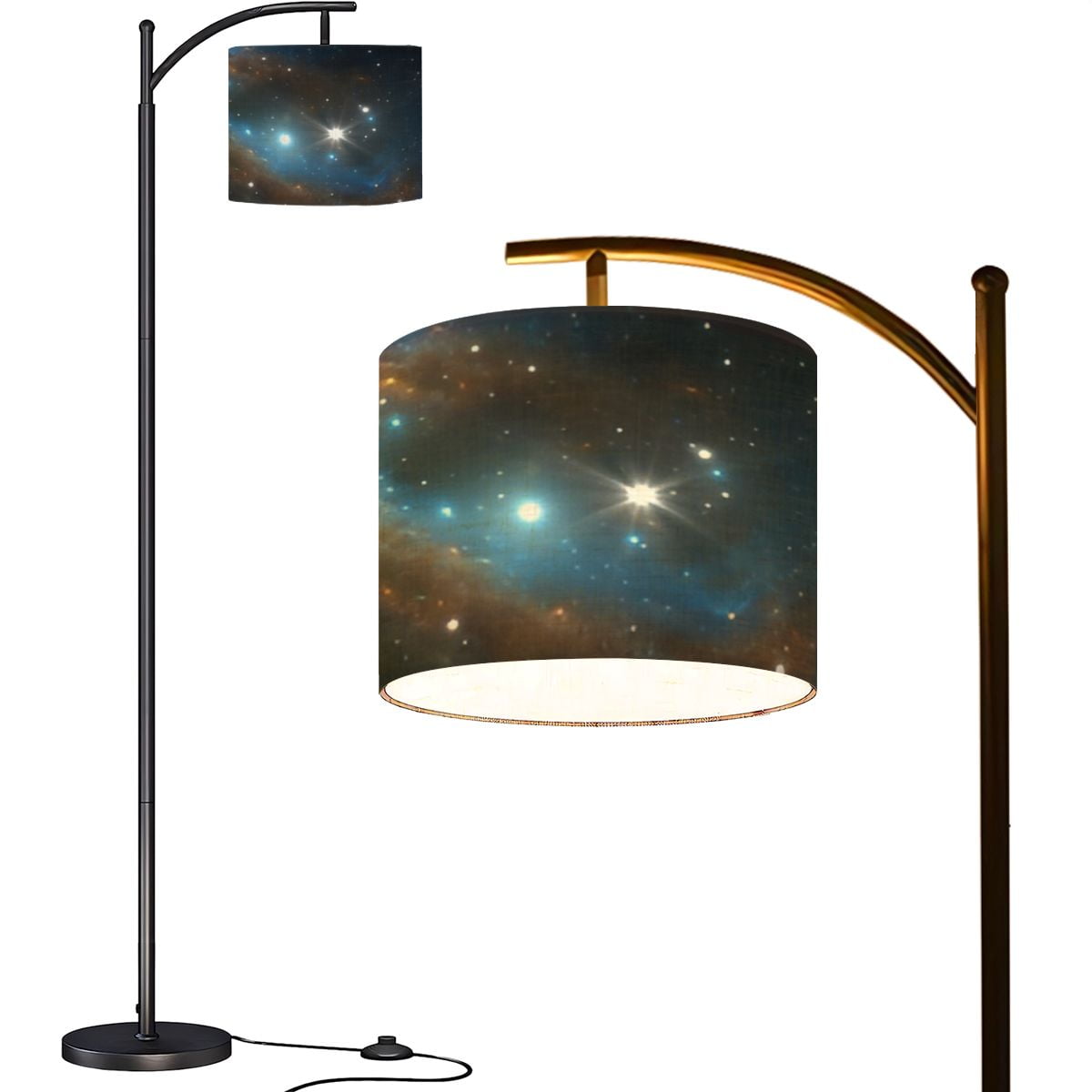 Arc Floor Lamps Supernova explosion nebula Modern LED Adjustable ...