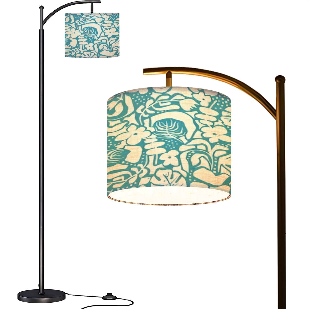 Arc Floor Lamps Trendy abstract seamless patterns withNature Botanical ...