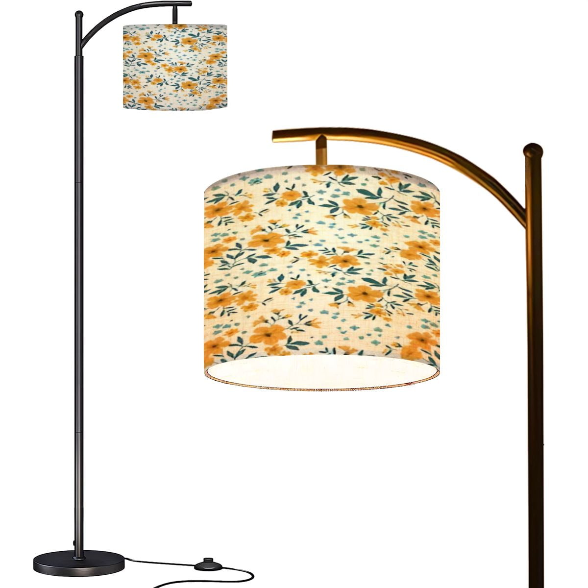 Arc Floor Lamps Trendy seamless floral pattern Endless print small ...