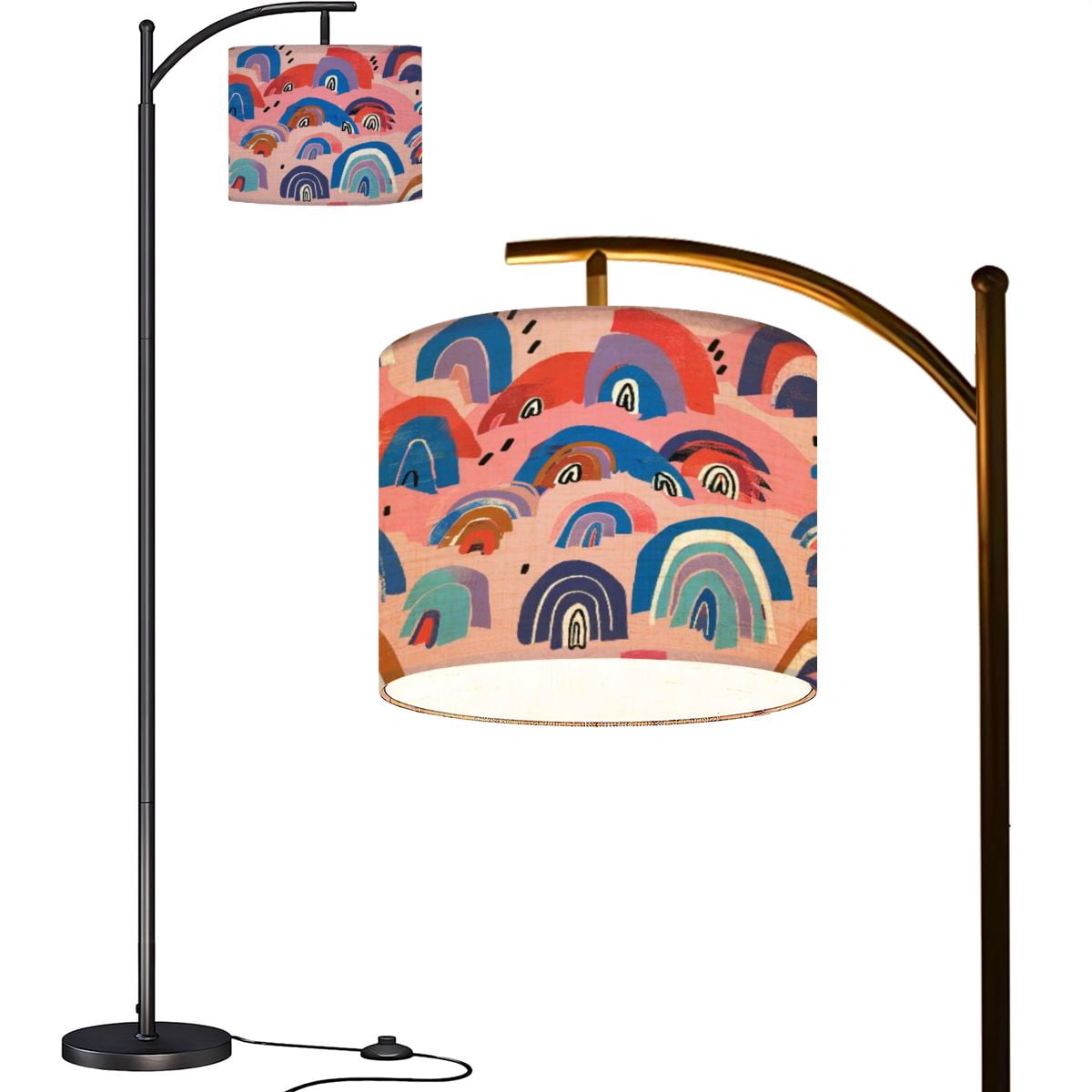 Arc Floor Lamps Trendy seamless pattern colorful rainbow color for ...