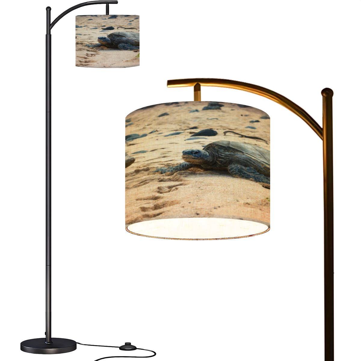 Arc Floor Lamps Turtle sand Ho okipa beach park trying to return to sea ...