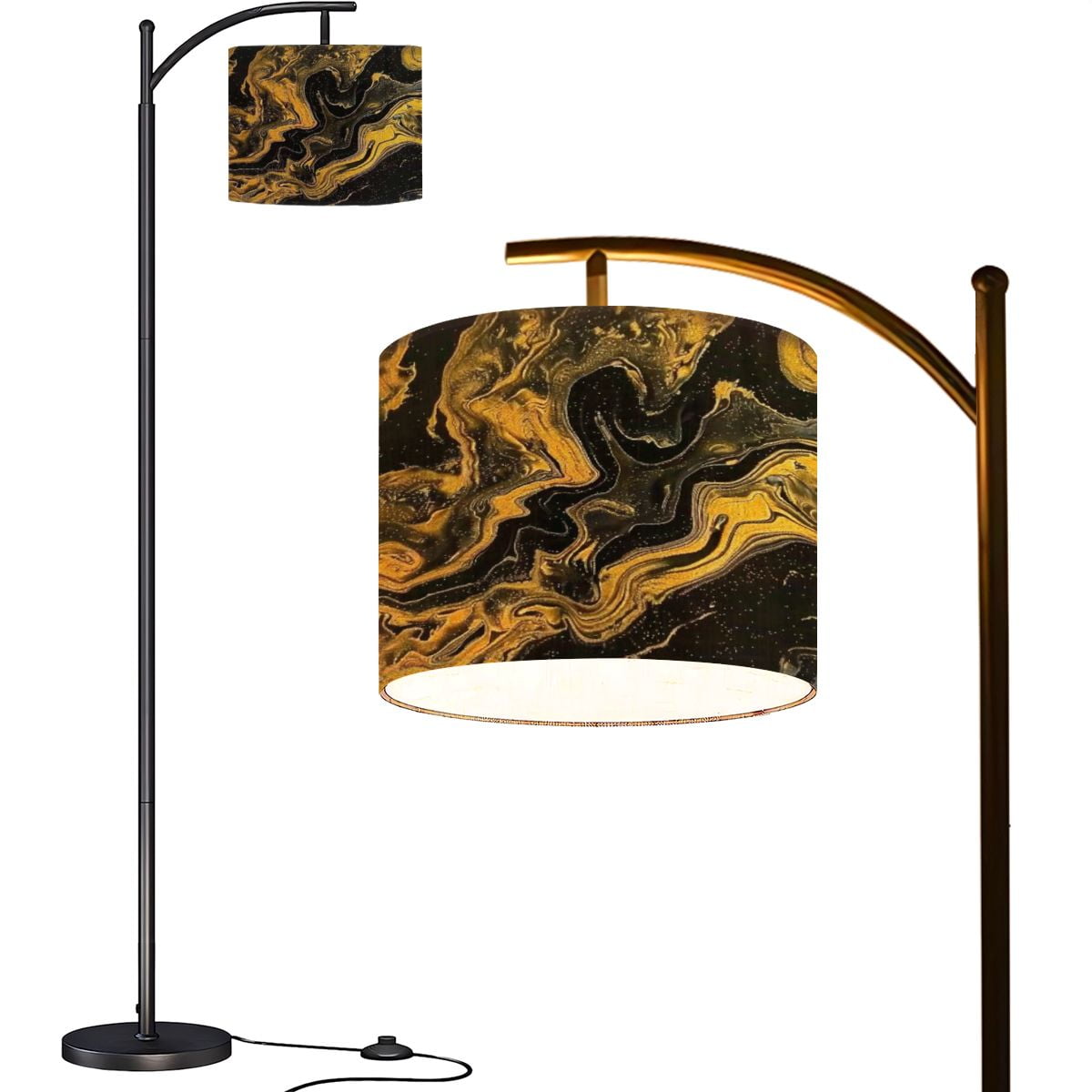 Arc Floor Lamps Unique handmade texture Abstract decorative texture ...