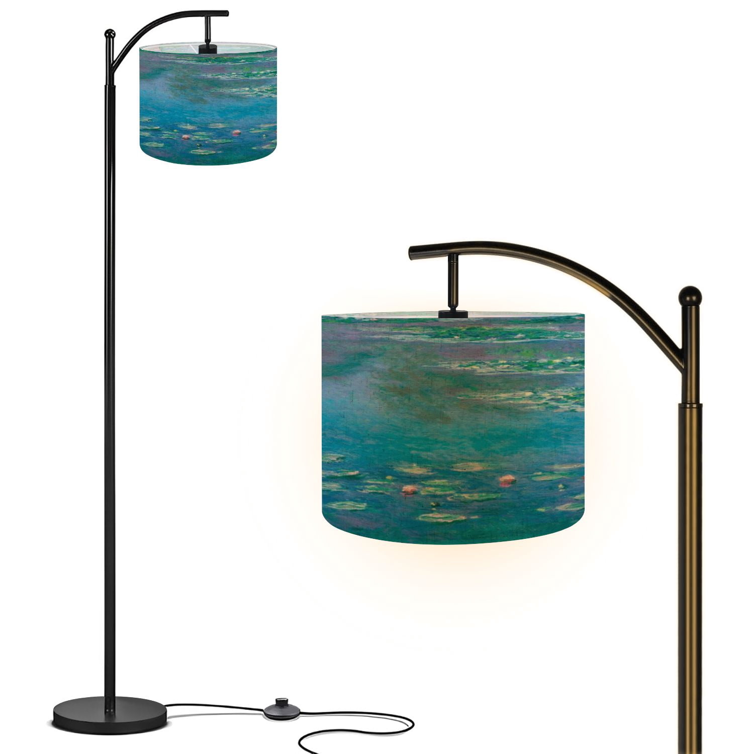 Arc Floor Lamps Water Lilies by water lilies lotus river Vintage ...