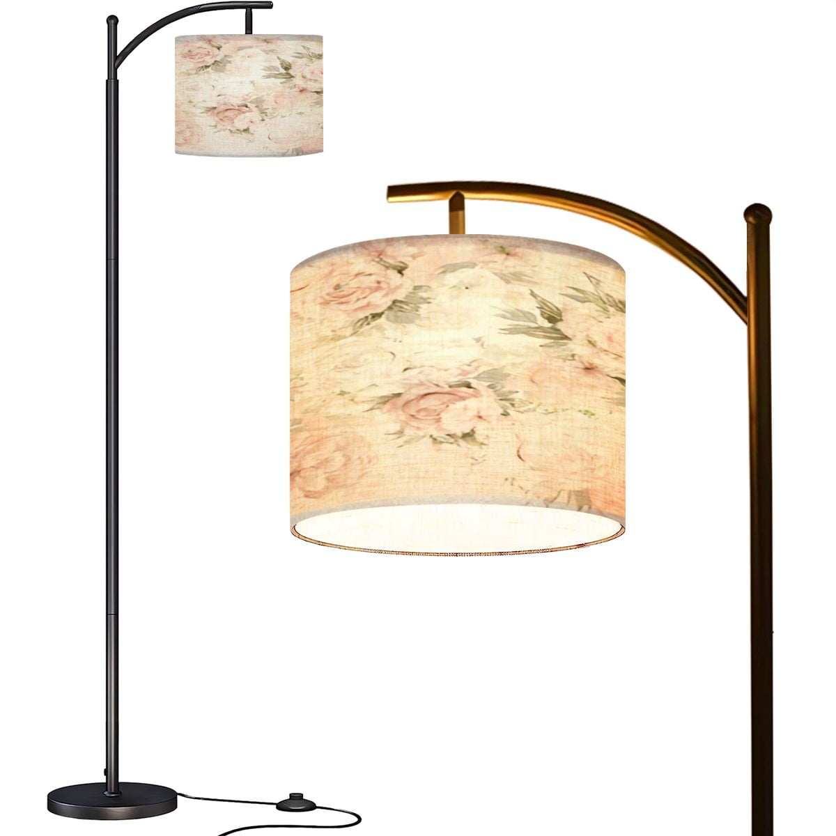 Arc Floor Lamps Watercolor hand drawn beautiful seamless pattern ...