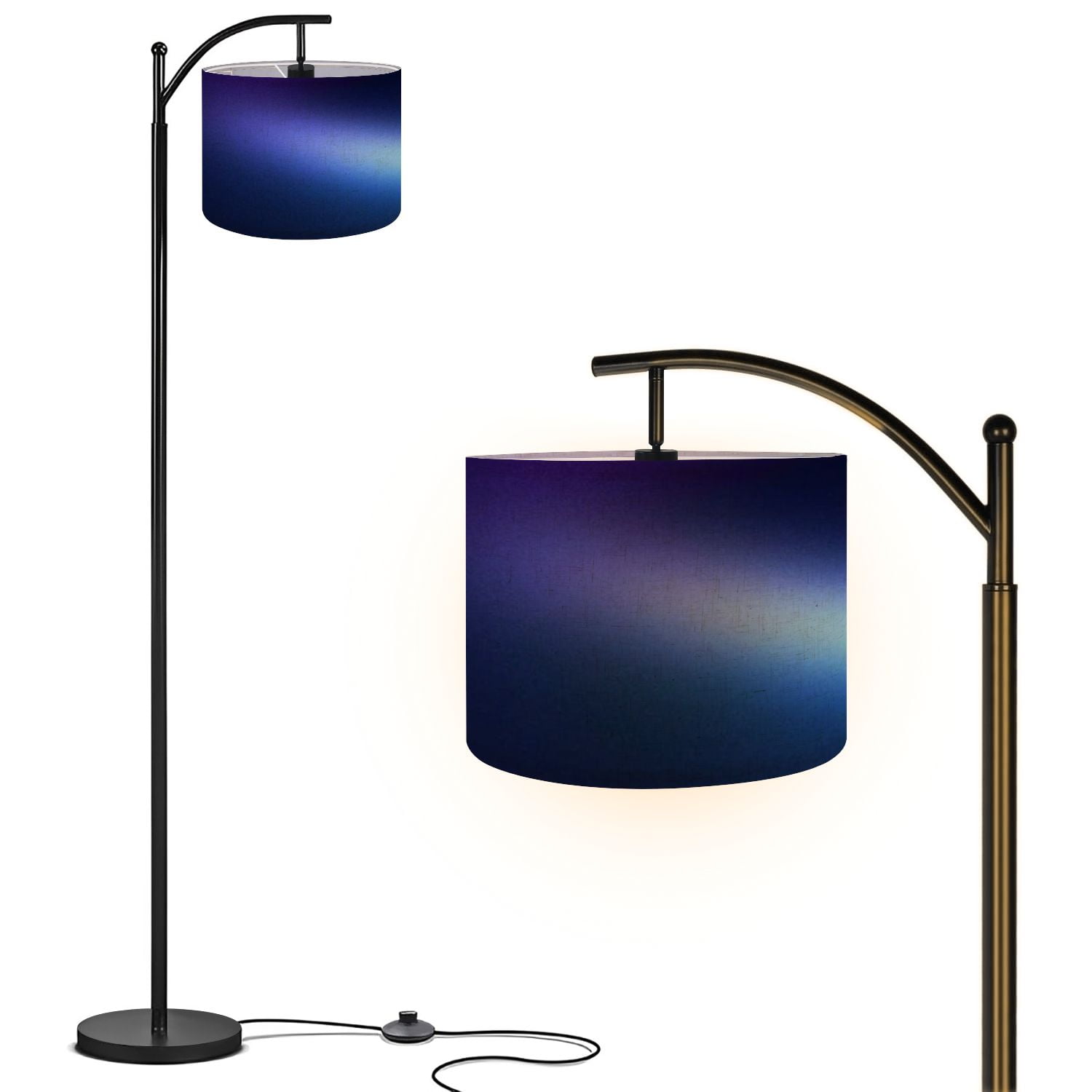 Arc Floor Lamps abstract mesmerizing dark blue night sky gradient ...