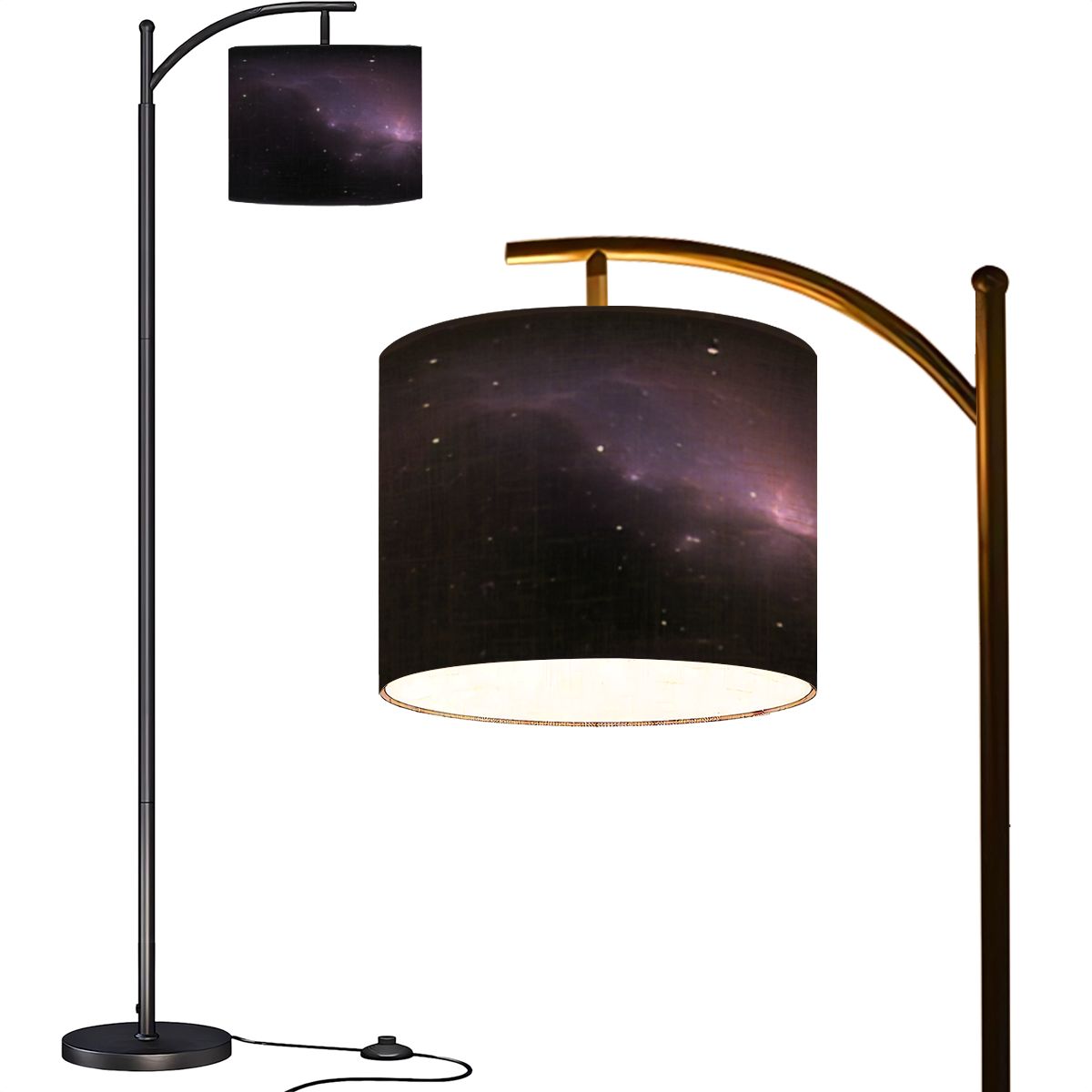 Arc Floor Lamps degree stellar system glowing nebula Panorama ...