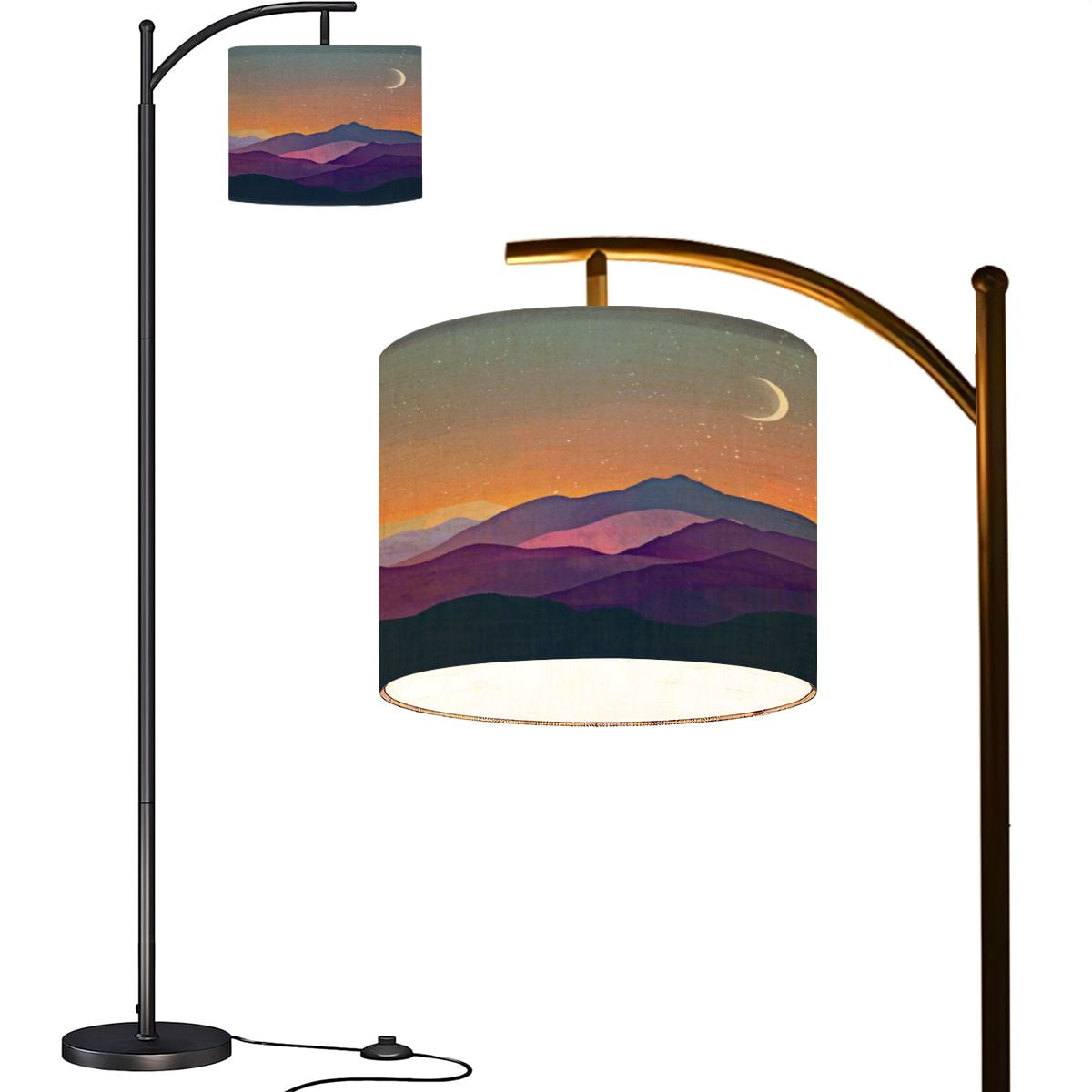 Arc Floor Lamps mountain hill scenery wall print mountain scenery ...