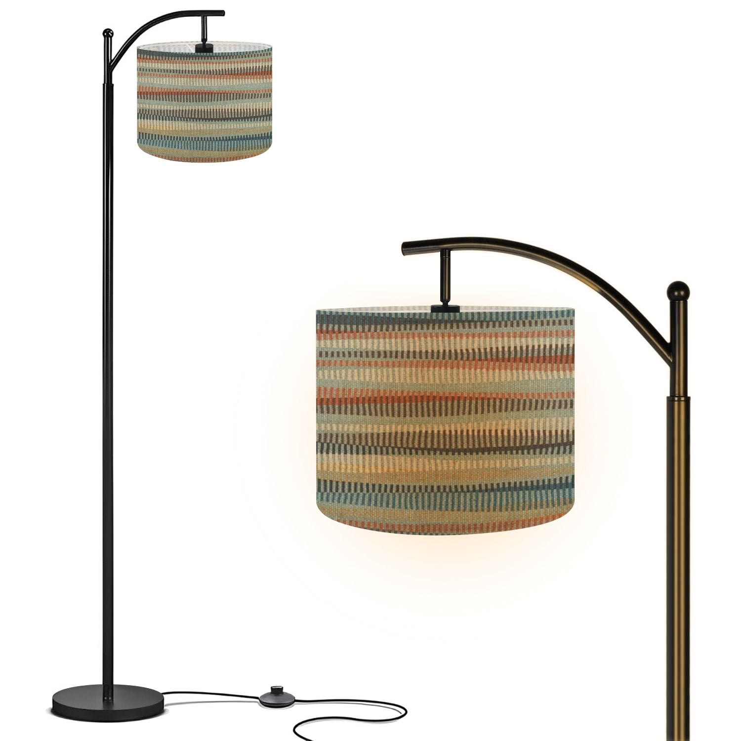 Arc Floor Lamps seamless texture waves pattern ethnic fabric grunge ...