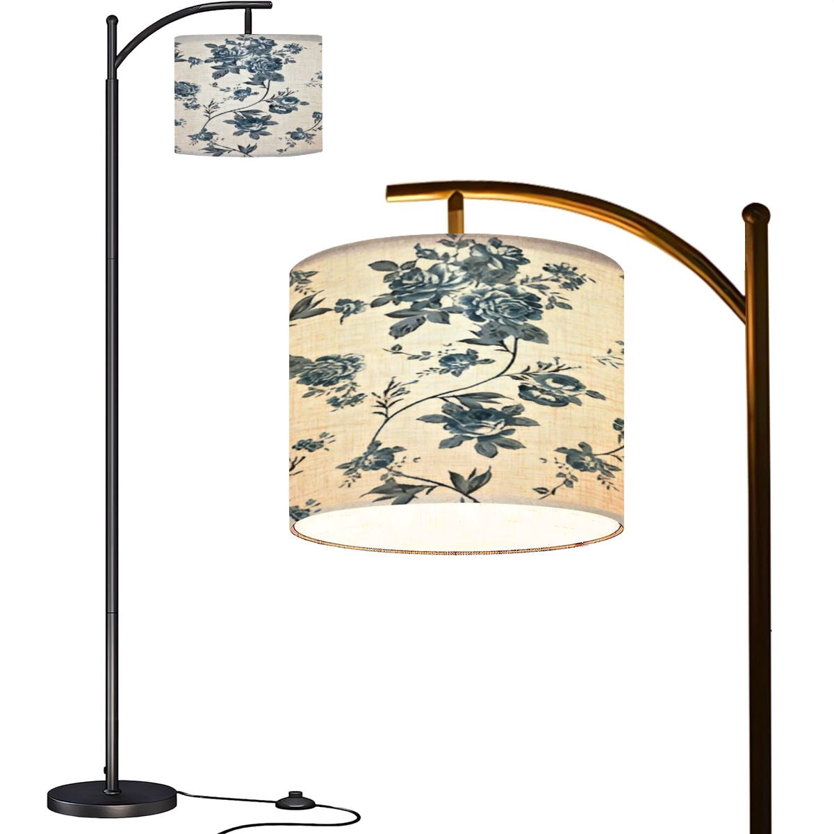 Arc Floor Lamps textile texture abstract surfacee floral pattern ...