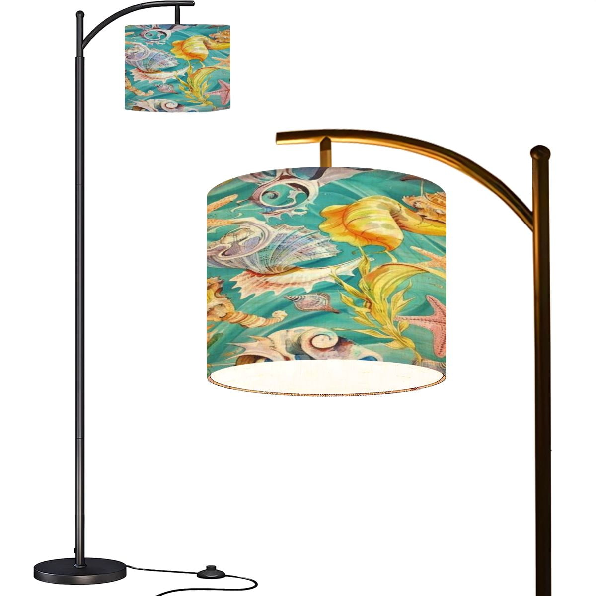 Arc Floor Lamps tropical seashell coral seamless exotic underwater ...