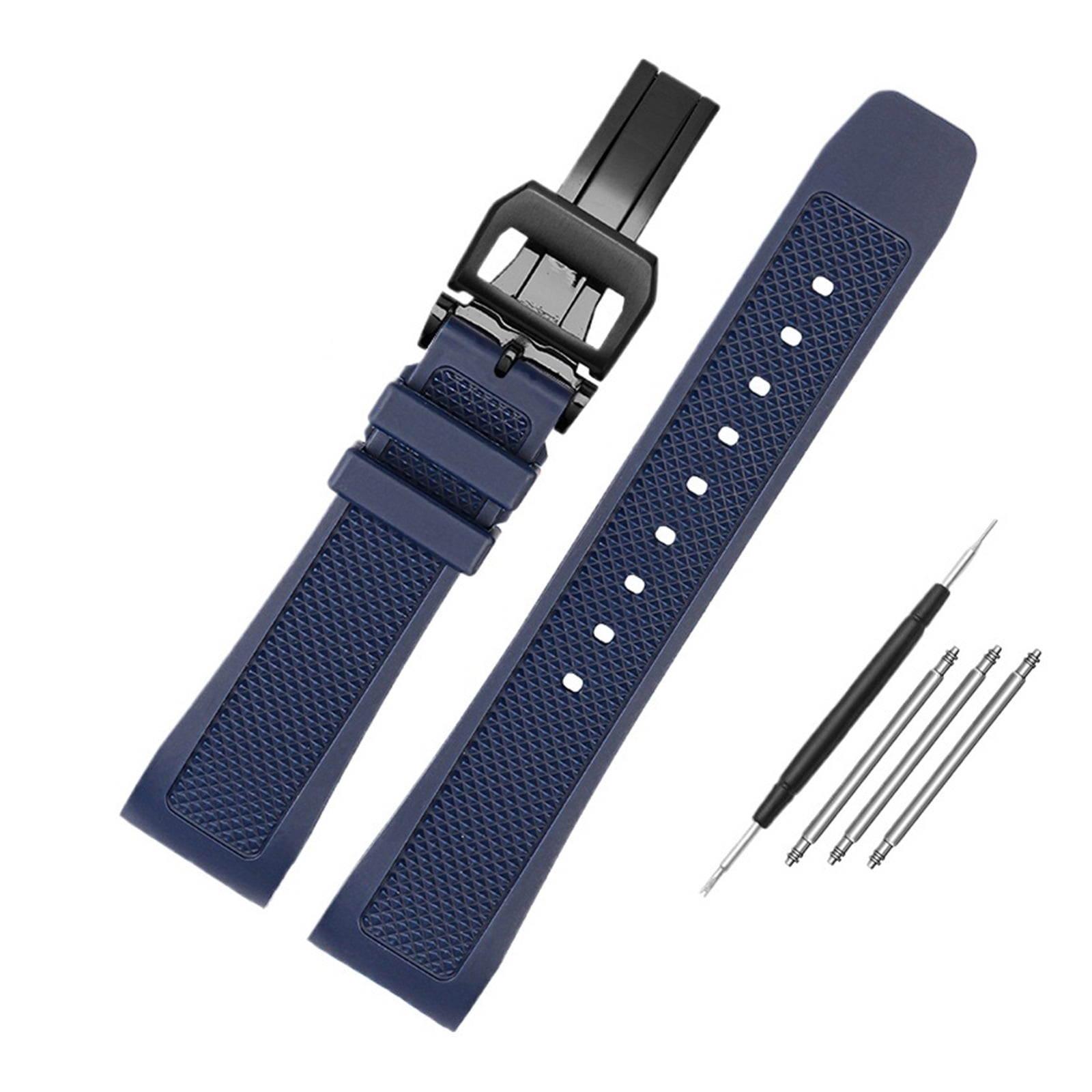 Arc Mouth Silicone Strap Fit For IWC Fit For Portugal series Iw390502 ...