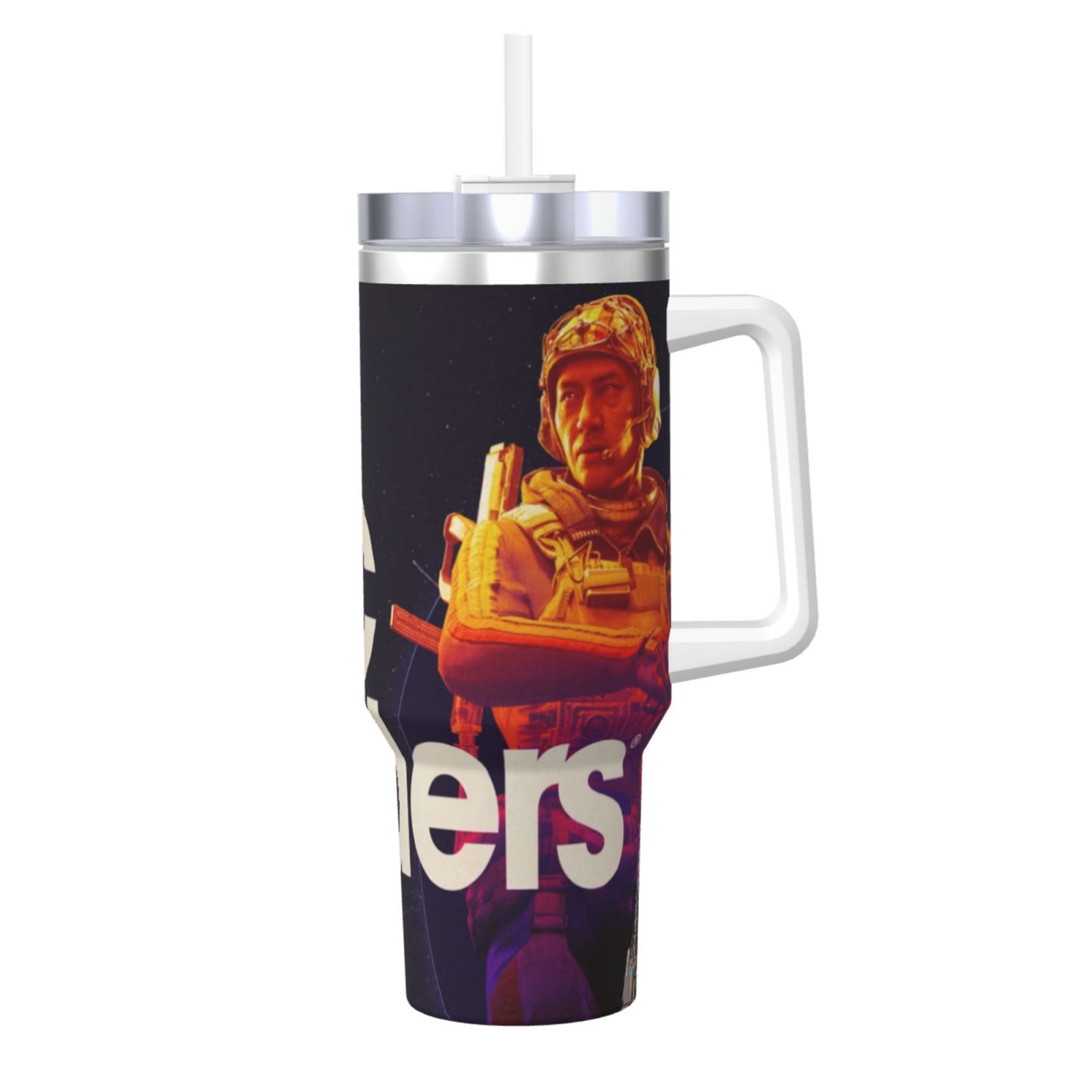 Arc Raiders 40 OZ Ice Bully Cup with Handle Straw, Double Wall ...