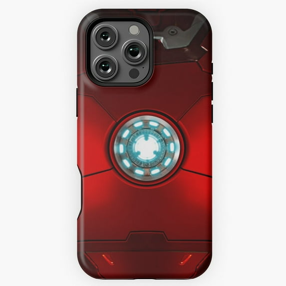 Arc Reactor Armor Man Iron Superhero Inspired iPhone Case 17 to 11 Pro ...