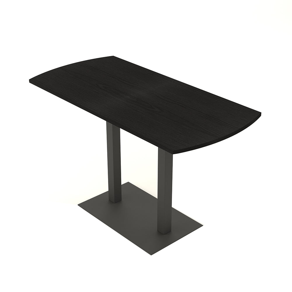 Arc Rectangle Bistro Height Meeting Table Double Metal Base 34x70 Bar ...