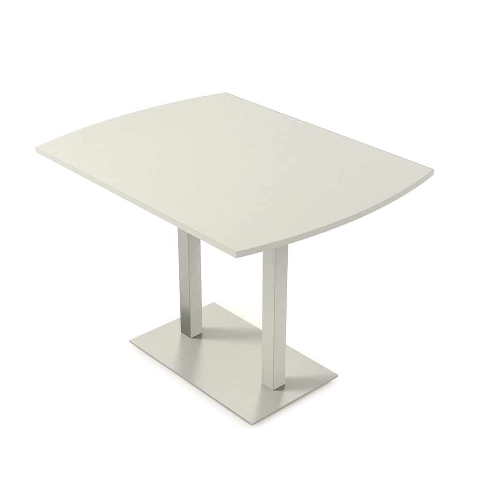 Arc Rectangle Bistro Height Meeting Table Double Metal Base 46x72 Bar ...